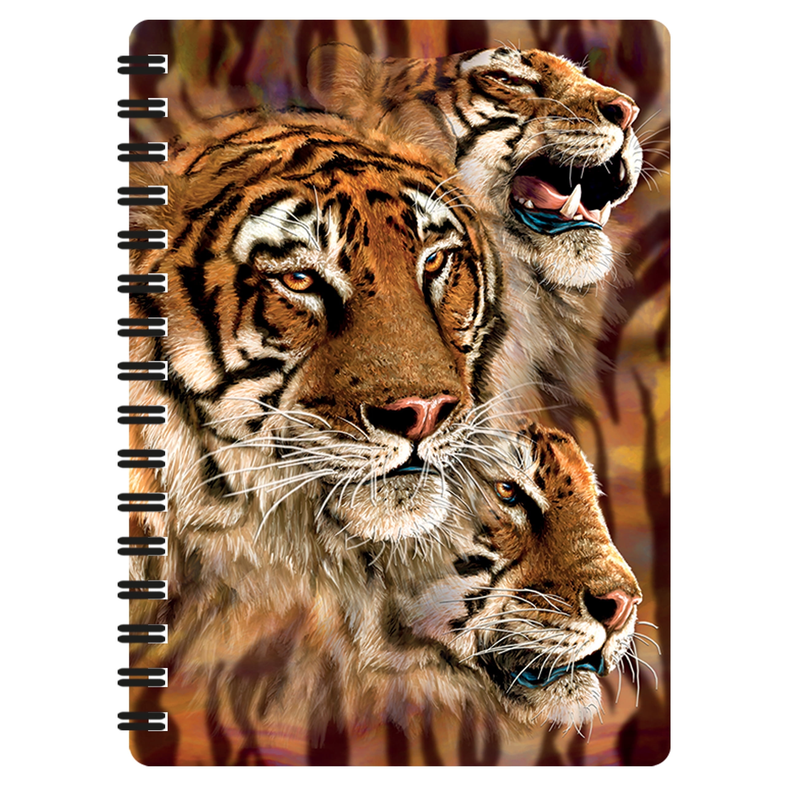 Deluxebase 3D LiveLife Jotter – Tiger Stripes 6x4 Spiral Notebook by ...