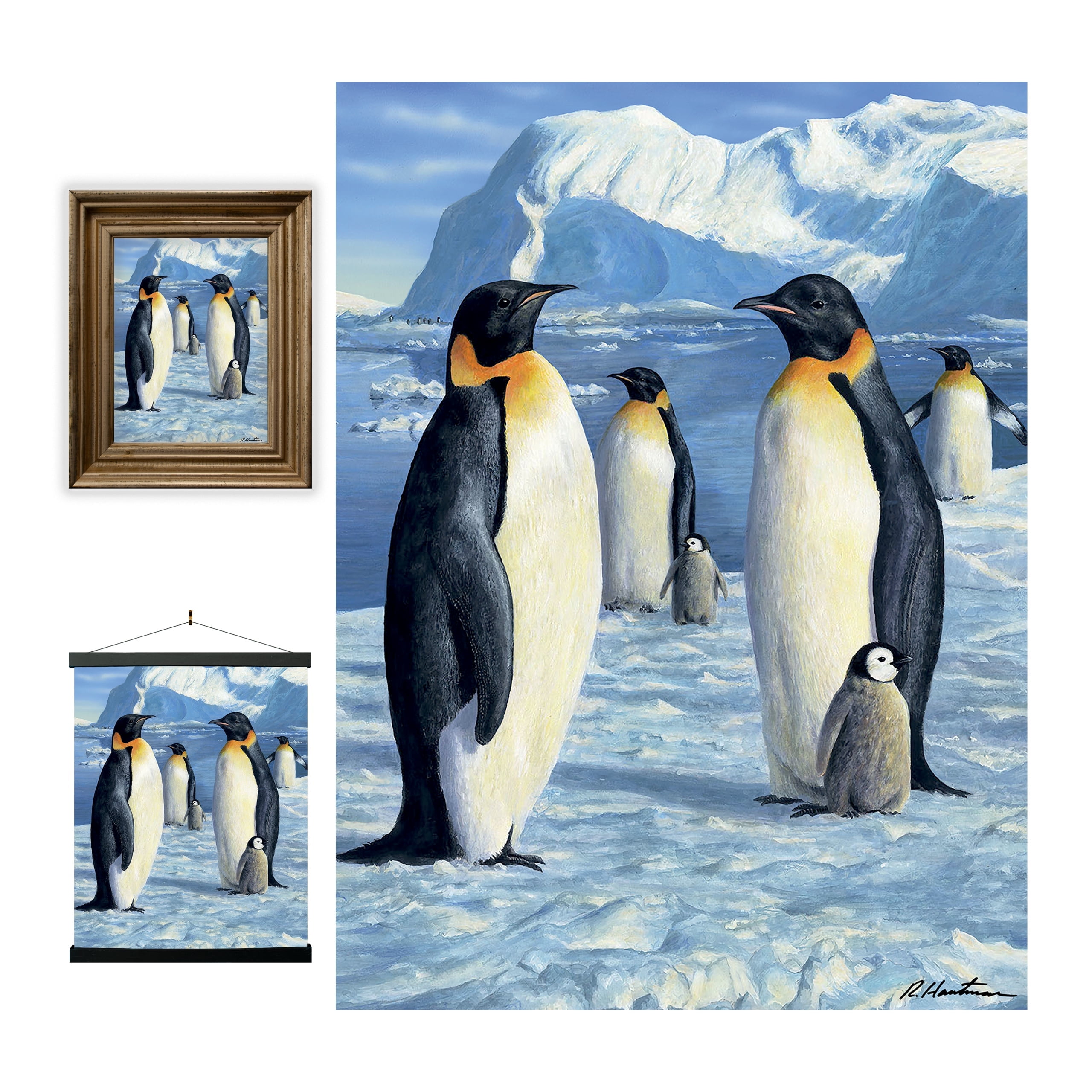 3D LiveLife Lenticular Wall Art - Antarctic Majesty Penguin Poster by ...