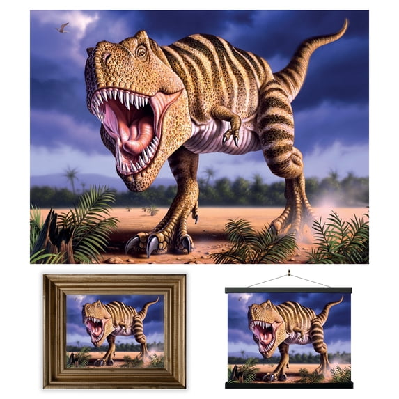 3D LiveLife Wall Art – Brown Rex by Deluxebase. Unframed Lenticular ...