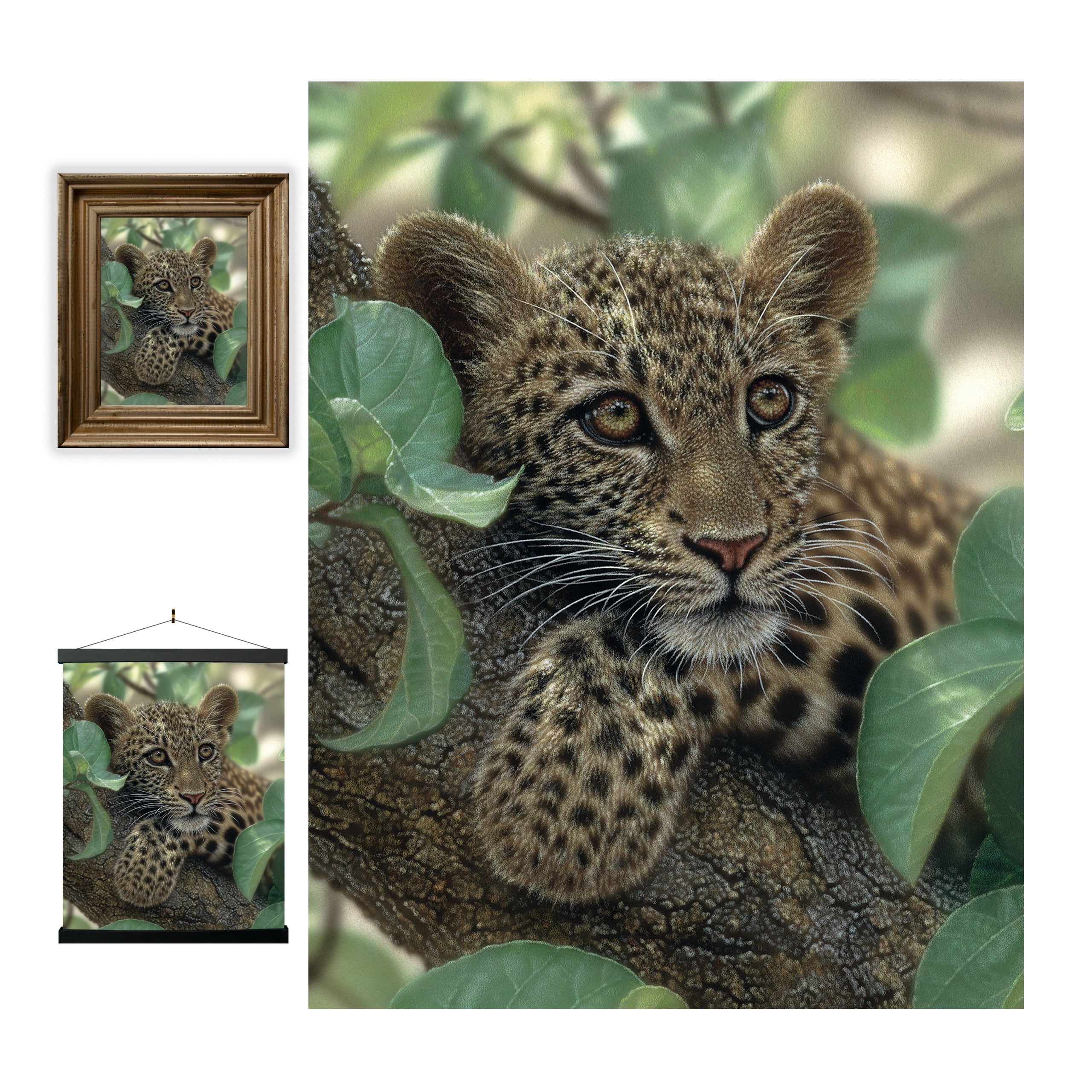 3D LiveLife Lenticular Wall Art - Tree Hugger Leopard Poster by Collin ...
