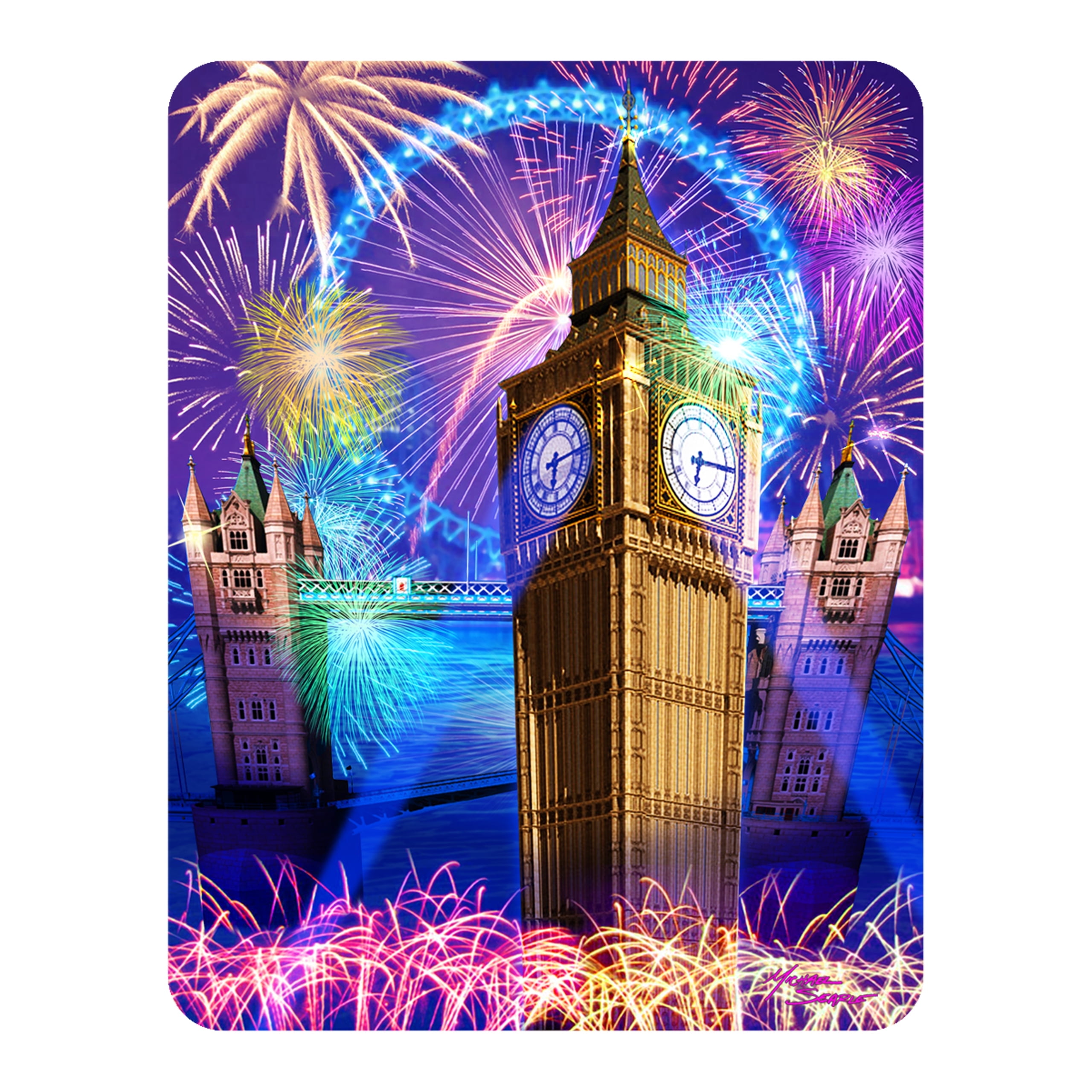 3D LiveLife Magnet - London Eye & Big Ben Lenticular 3D Fridge Magnet ...