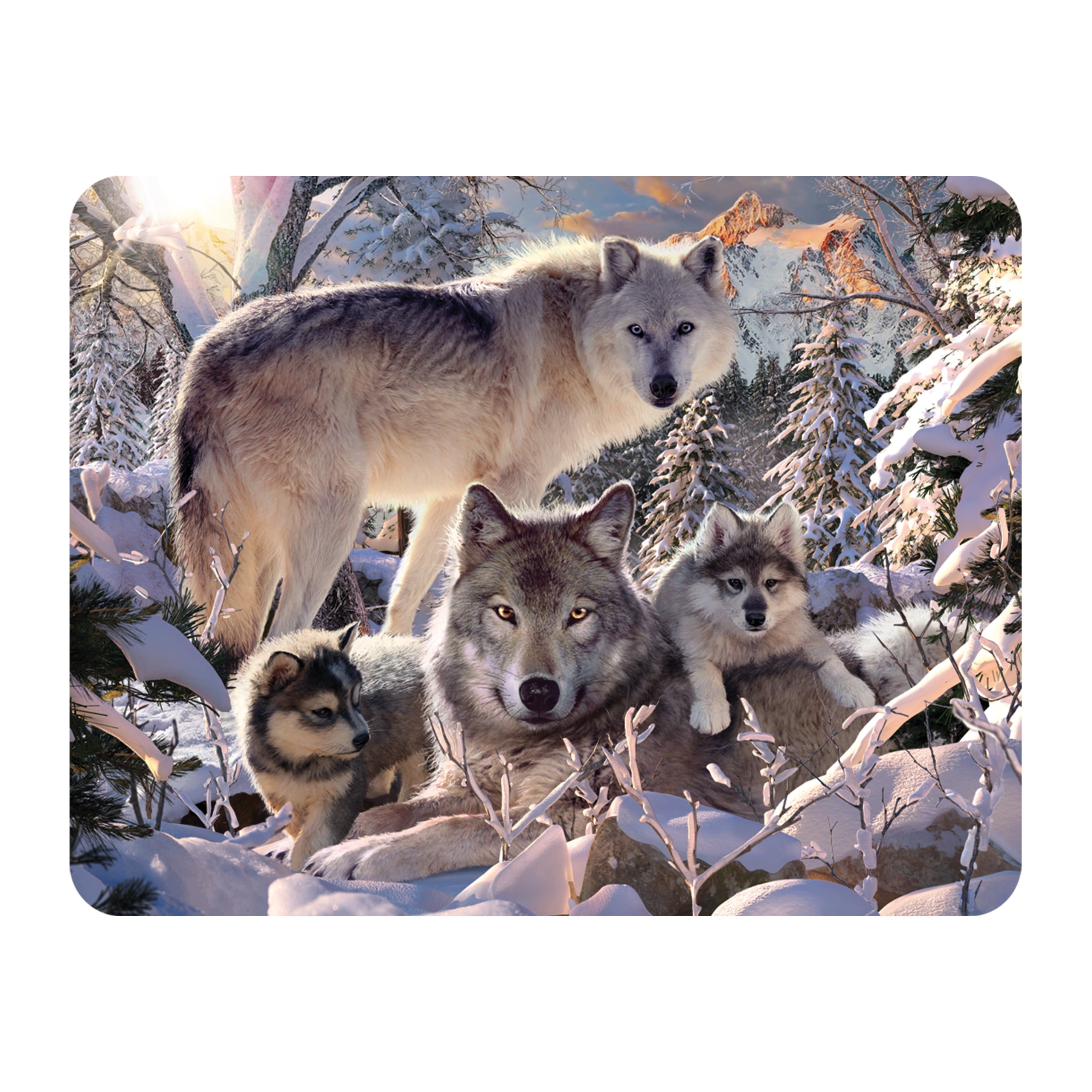 3D LiveLife Magnet - Winter Wolves from Deluxebase. Lenticular 3D Wolf ...