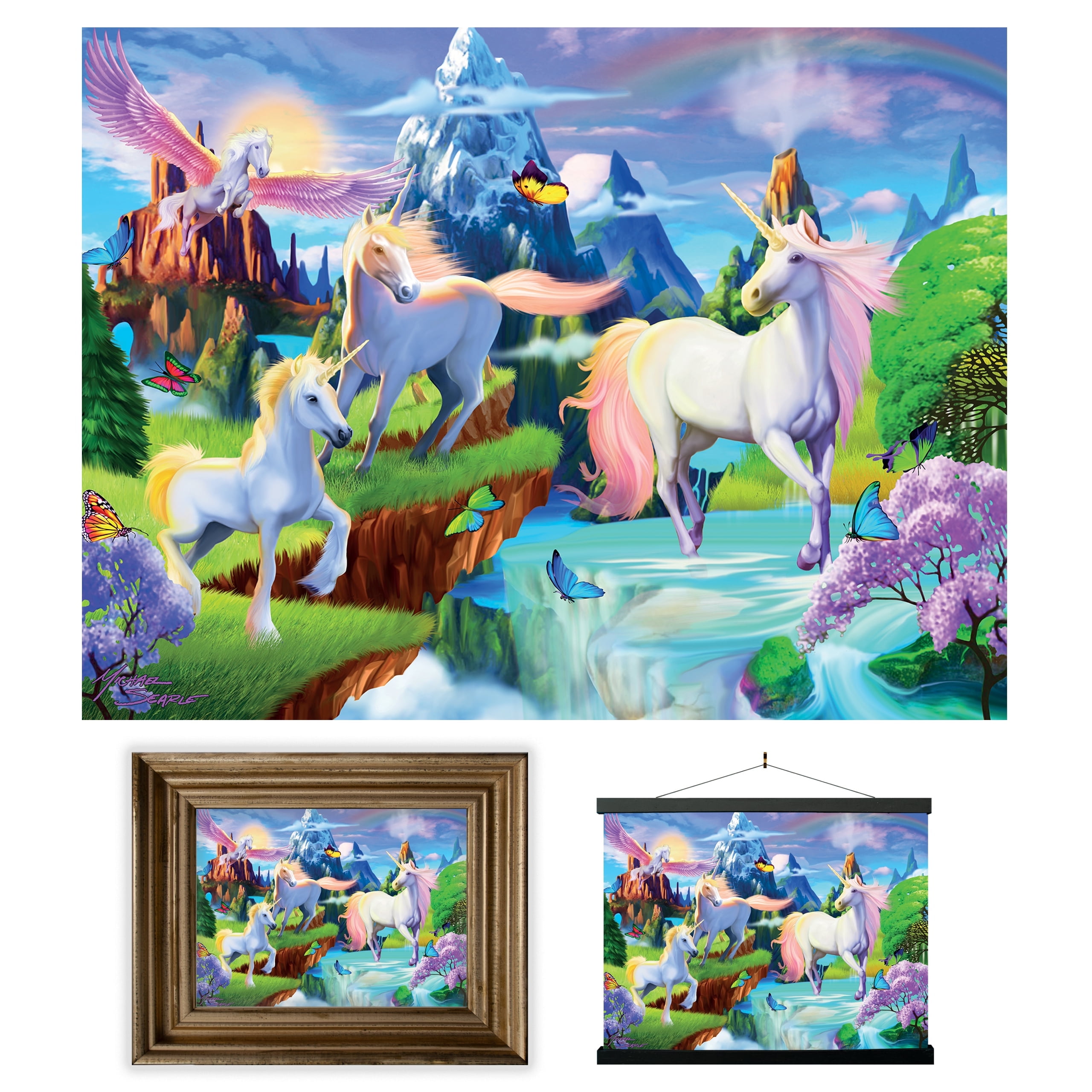 3D LiveLife Unicorn Bliss Wall Art by Deluxebase – Unframed 3D Poster ...