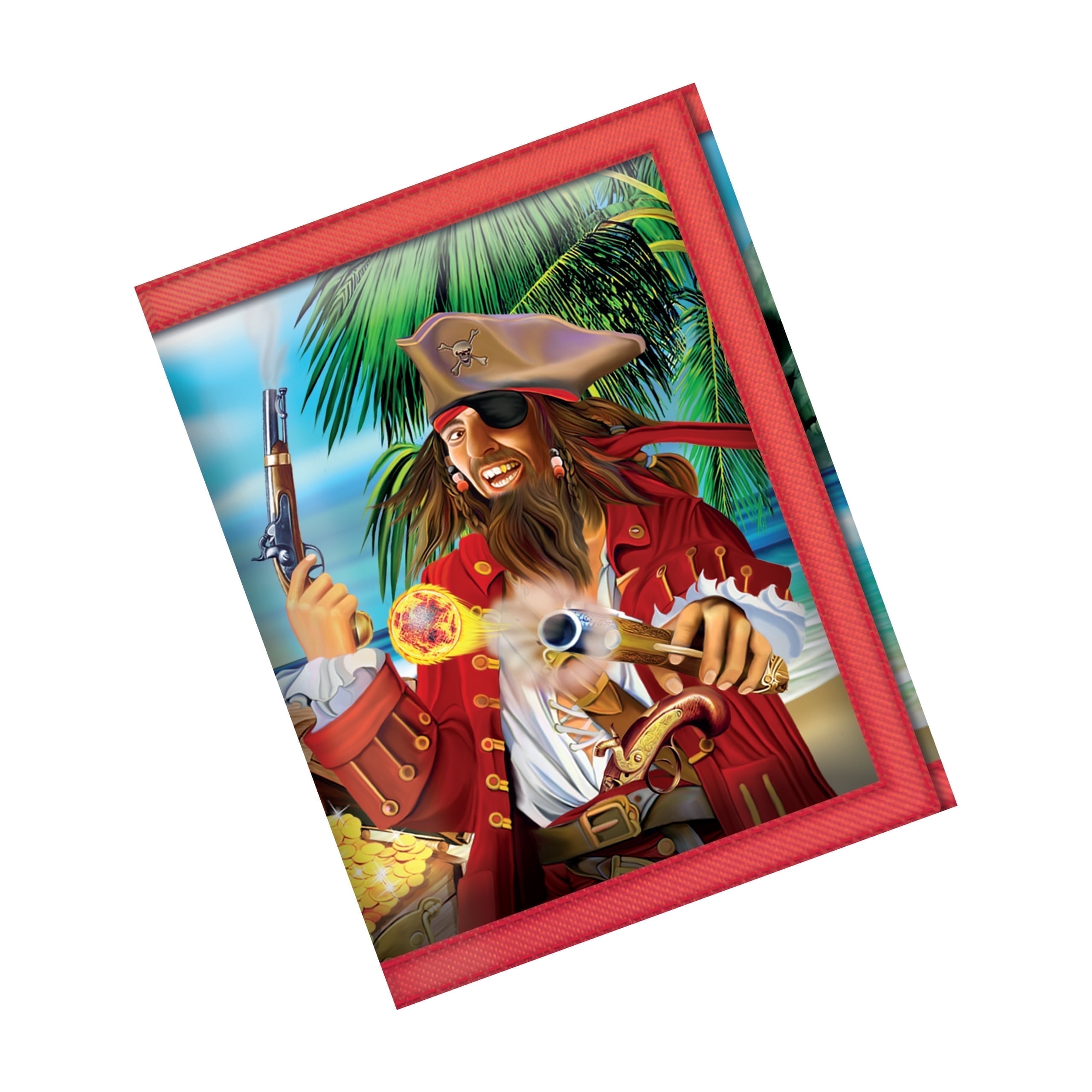 3D LiveLife Wallet Pirate Island by Deluxebase – Lenticular 3D Wallet ...