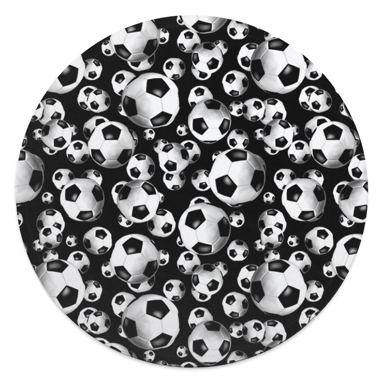 3D Look Soccer Balls Pattern Winter Warm Flannel Baby Swaddles Soft ...