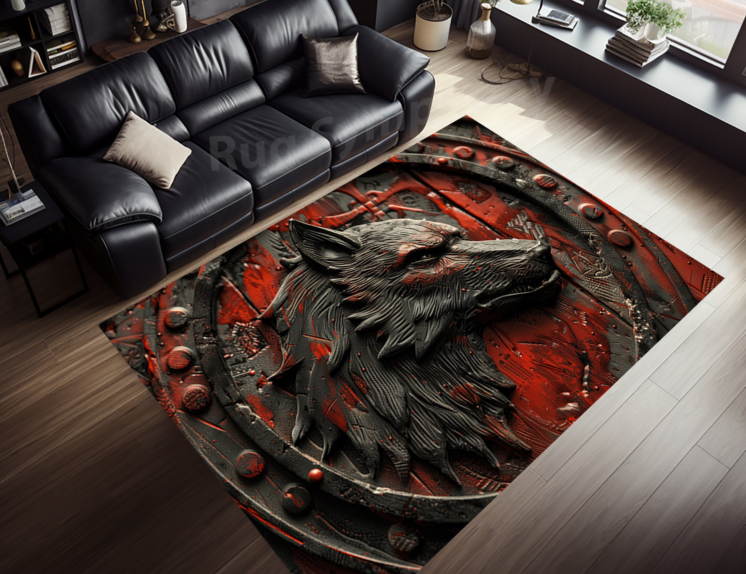 3D Look Wolf Rug 6x9 ft = 180x275 cm - Walmart.com