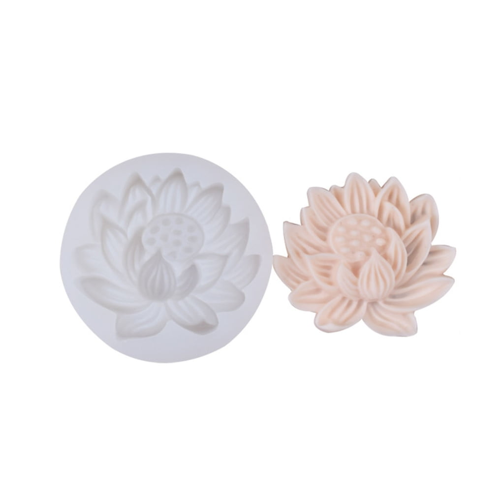 3D Lotus-Flower Shaped Silicone Soap Mold Lotus-Candle Mold Seedpod-of ...