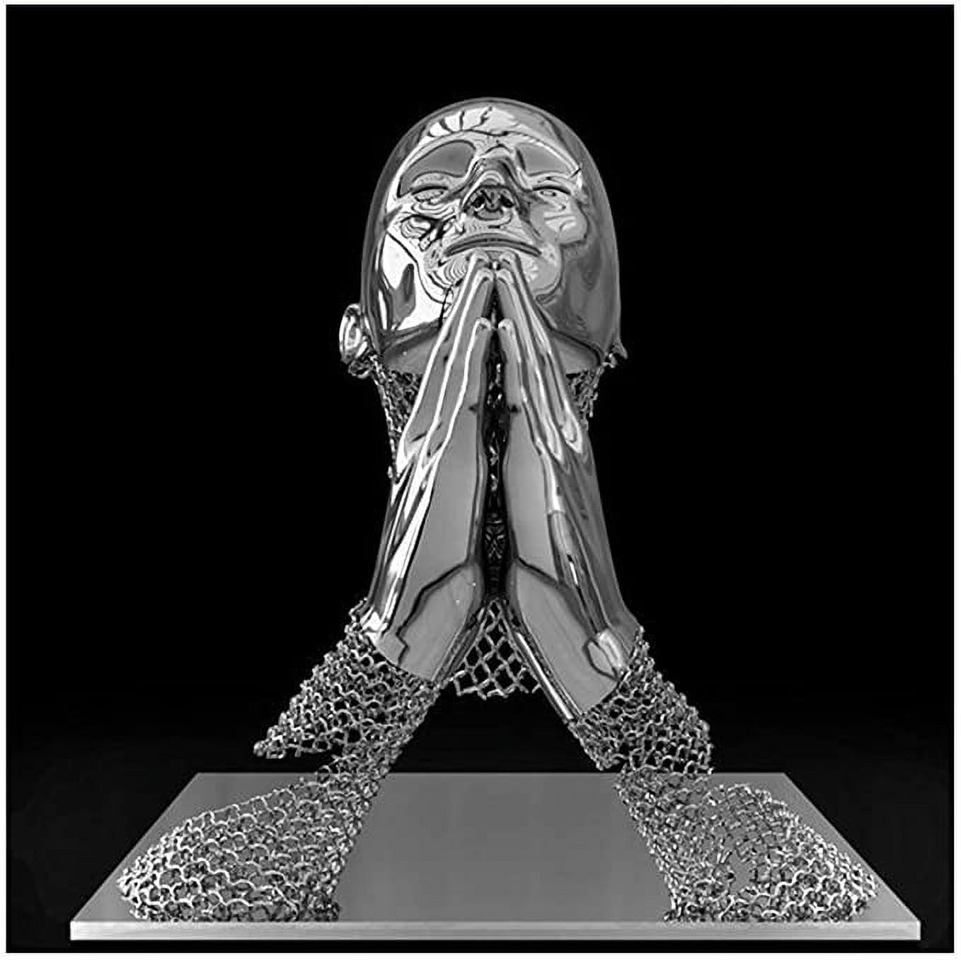 3D Love Heart Wall Art Sculpture, Abstract Metal Figure Canvas Art ...