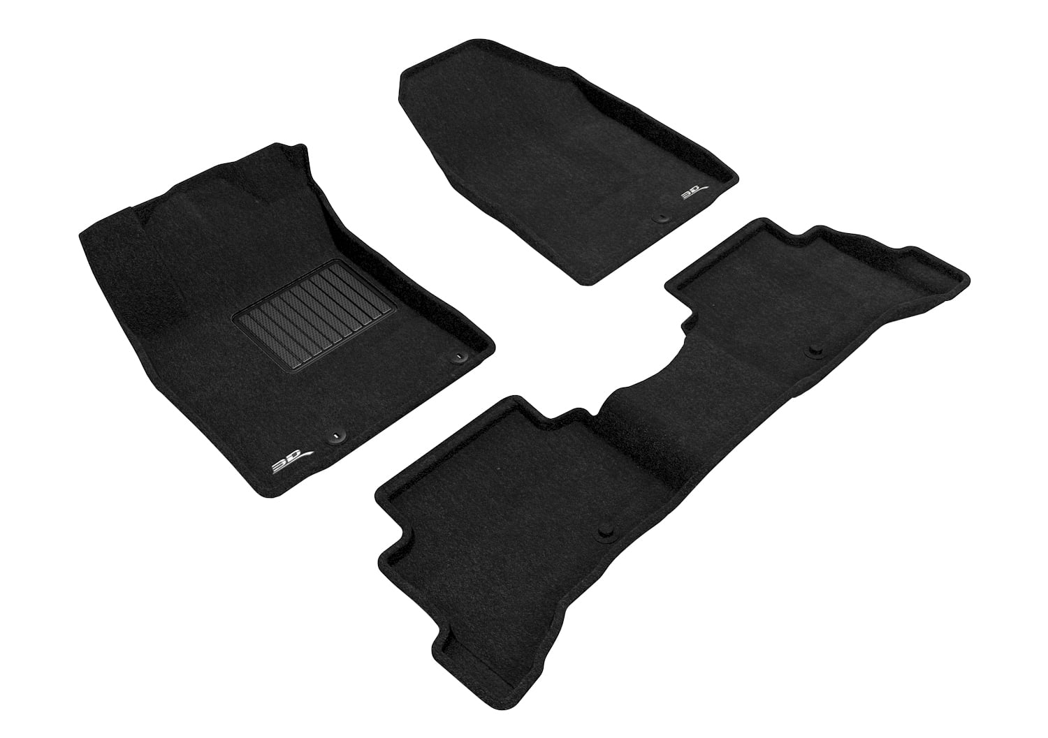 3D MAXpider ELEGANT Floor Mat BLACK compatible with HYUNDAI IONIQ HYBRID PLUG IN HYBRID 2017 2022 Full Set