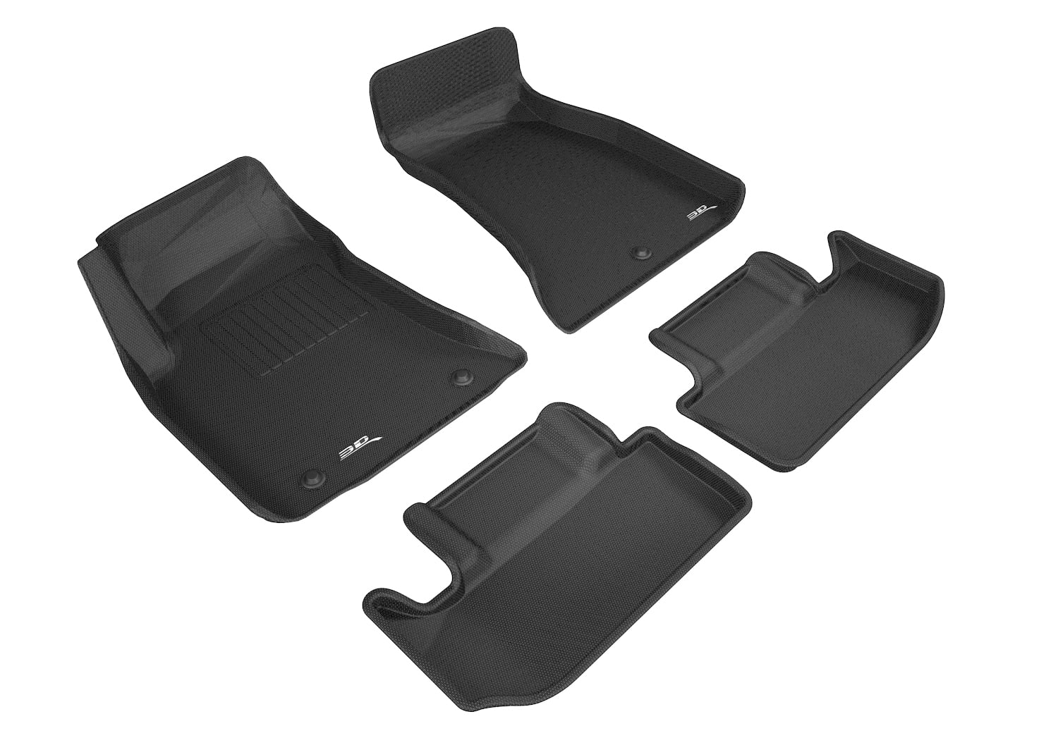 3D MAXpider Custom Fit Kagu Floor Mat (Black) Compatible with Dodge ...