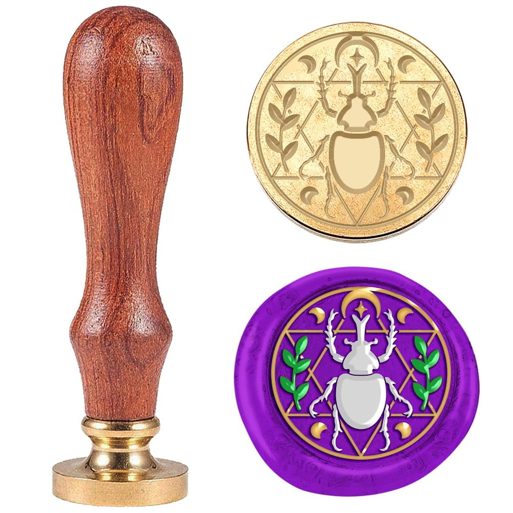 3D Magic Beetle Wax Seal Stamp Embossed Stamp Sealing Removable 1 ...