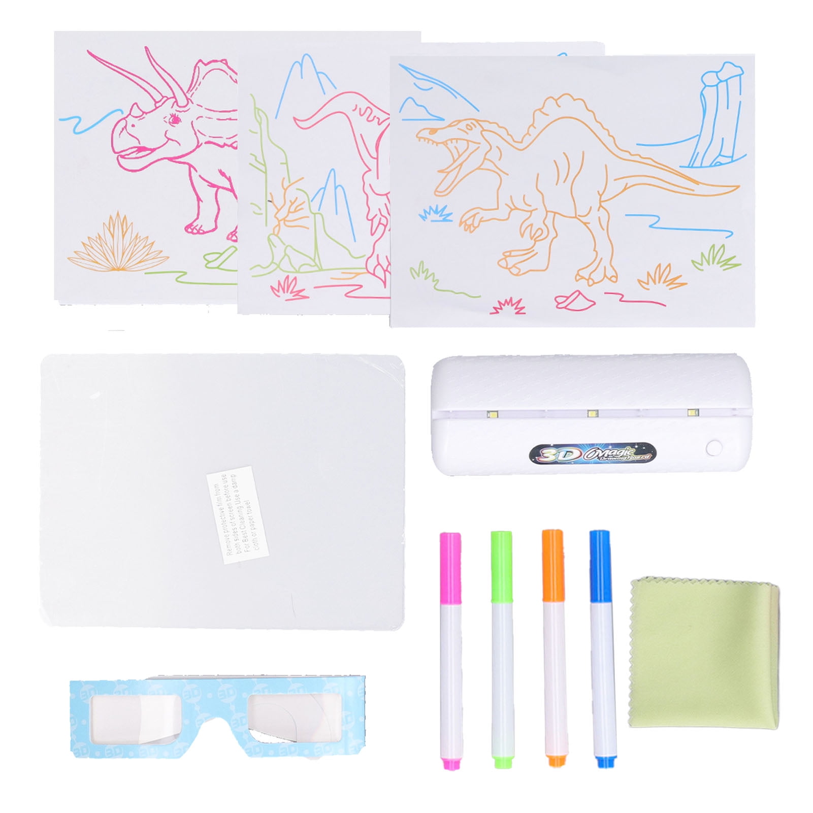 3D Magic Drawing Pad Fun Lightweight Reusable Educational Practical ...