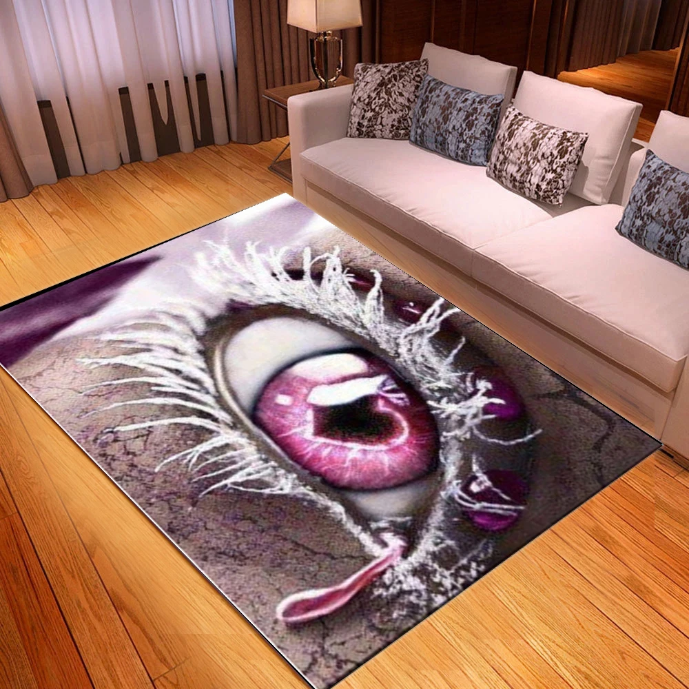 3D Magic Eye Carpet for Living Room Eyes Pattern Printing Indoor Area ...