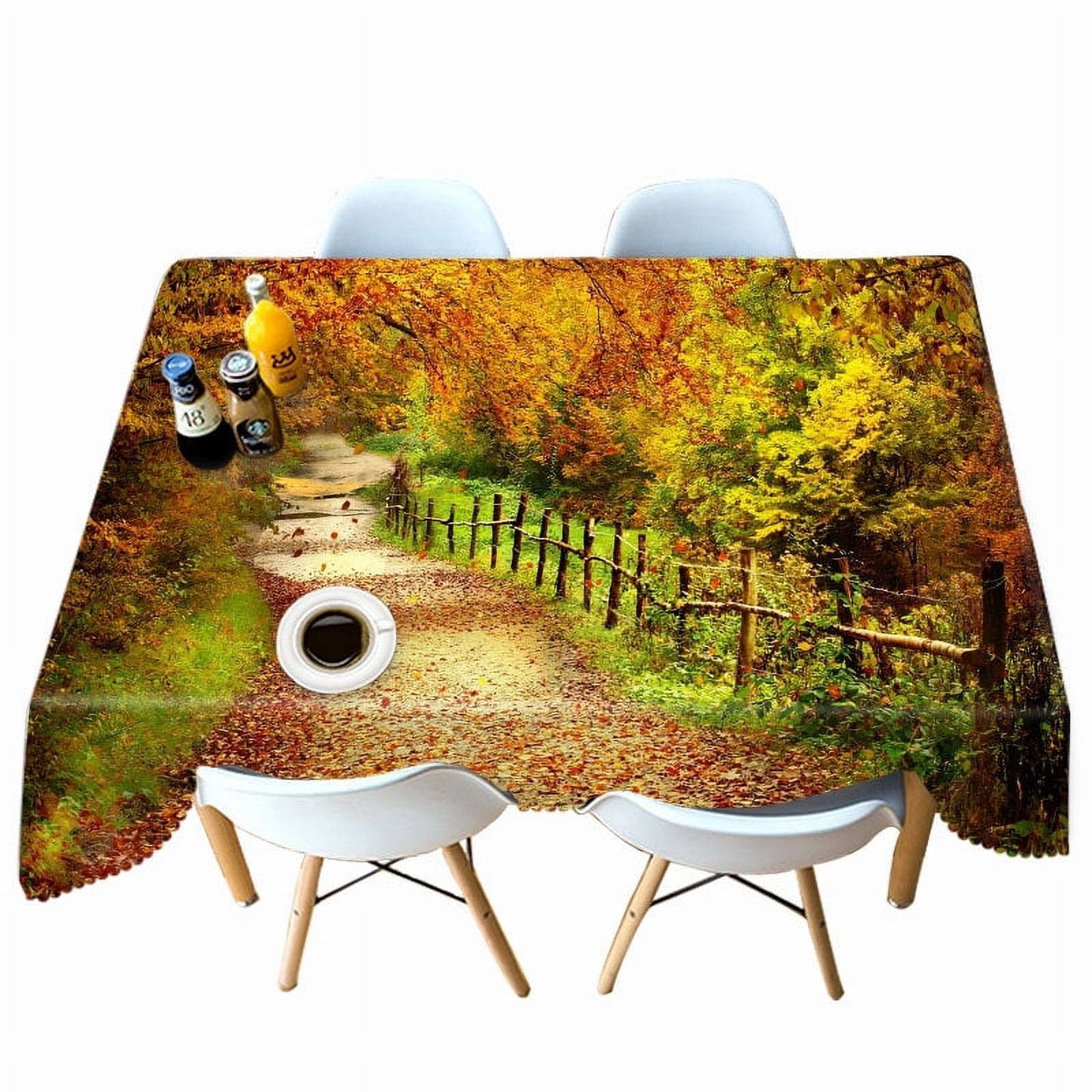 3D Mangrove Forest Tree Landscape Pattern Tablecloth Rectangular Table ...