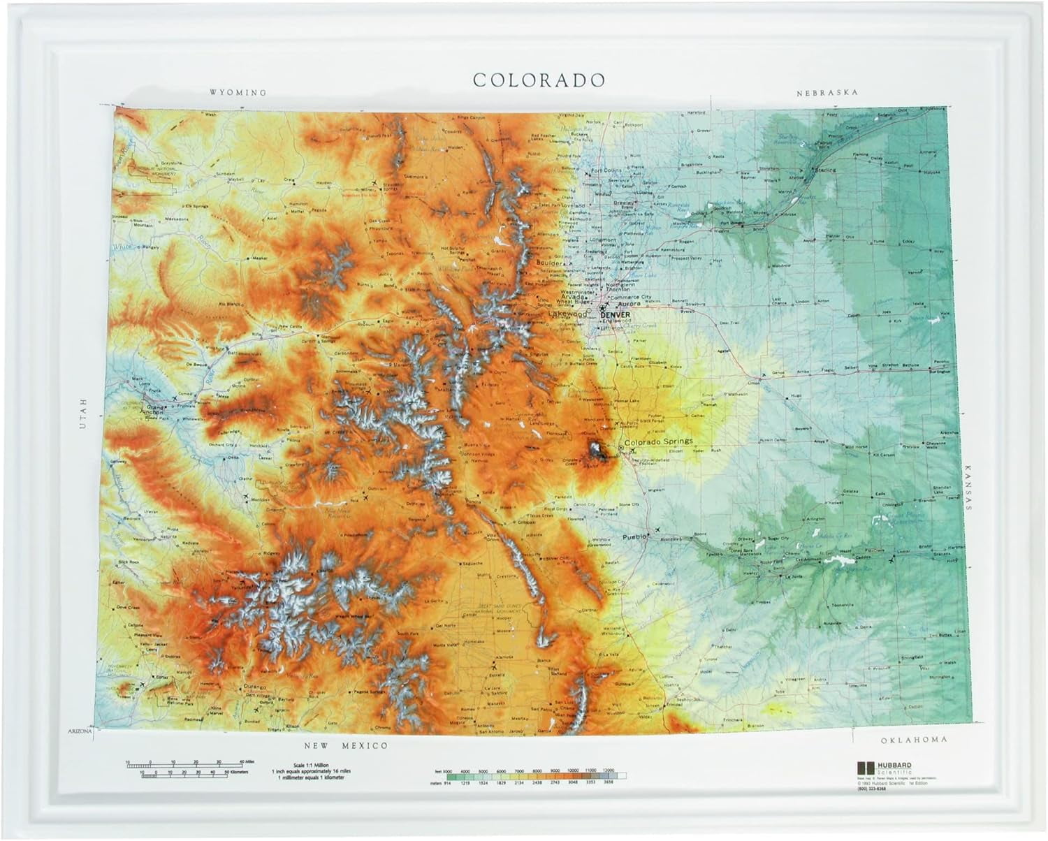 3D Map | A Raised Relief Map - You Can Feel the | Vacuum-formed Molded ...