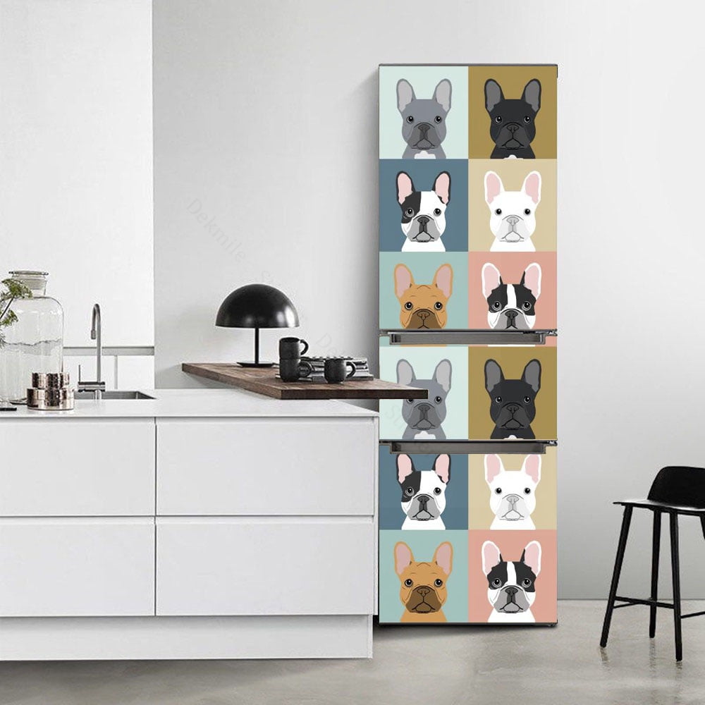 3D Marble Fridge Stickers Door Cover Refrigerator Wallpaper Adhesive ...