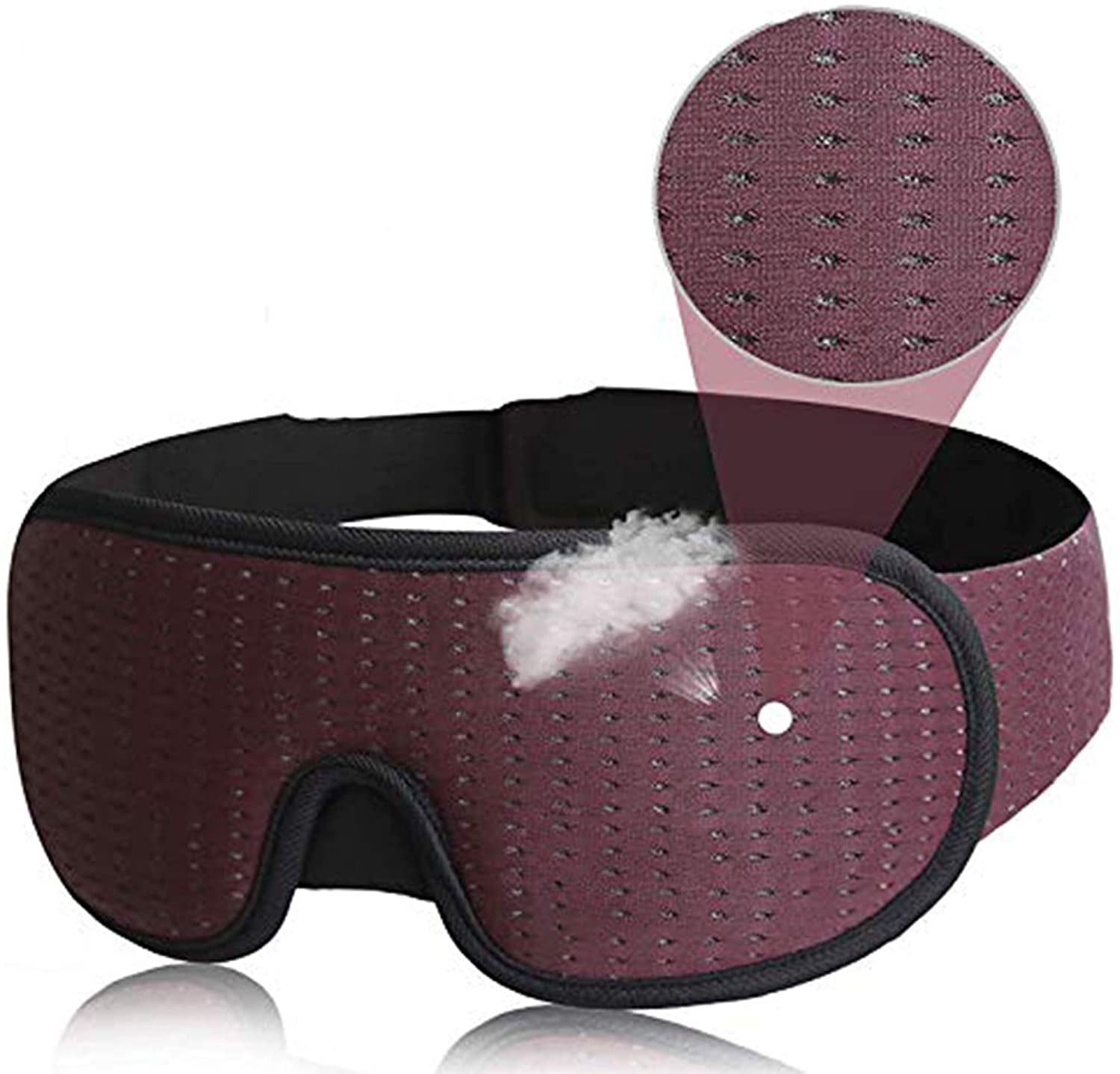 3D Mask for Sleep Eye Mask Lights Blockout Soft Padded Sleeping Fabric ...