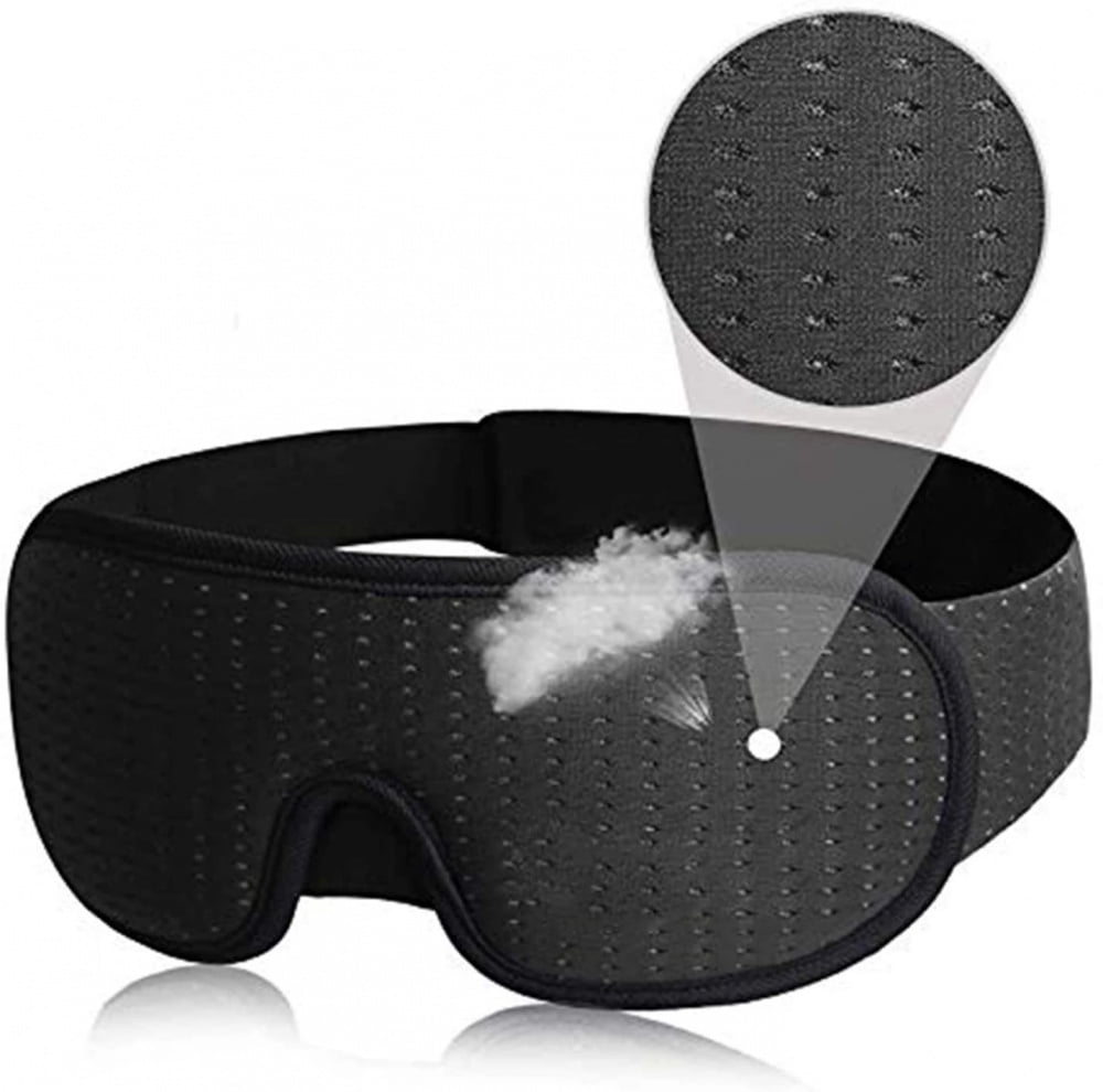 3D Mask for Sleep Eye Mask Lights Blockout Soft Padded Sleeping Fabric ...