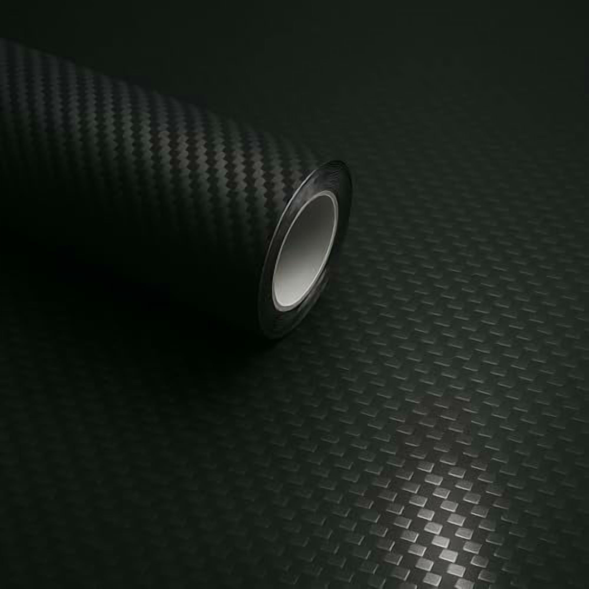 3D Matte 3D Black Carbon Fiber Vinyl Wrap, Anti-Wrinkle, Air Release ...