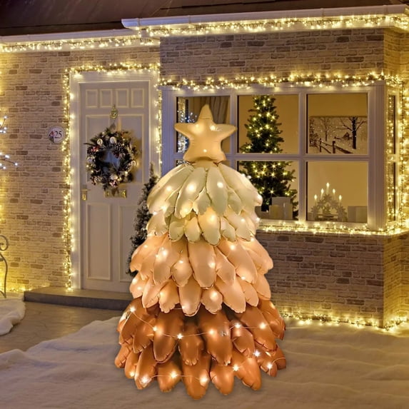 3D Matte Lighted Christmas Tree Balloons - Glowing Decor for Malls ...