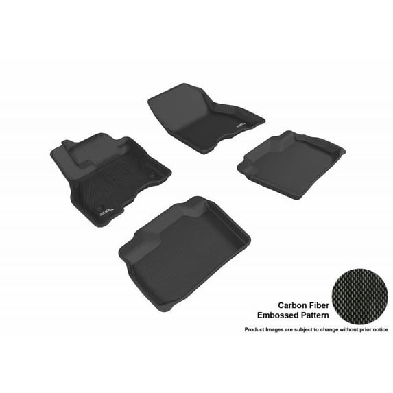 3D Maxpider 2013-2019 Fits Nissan Leaf Kagu 1st Row 2nd Row Black ...