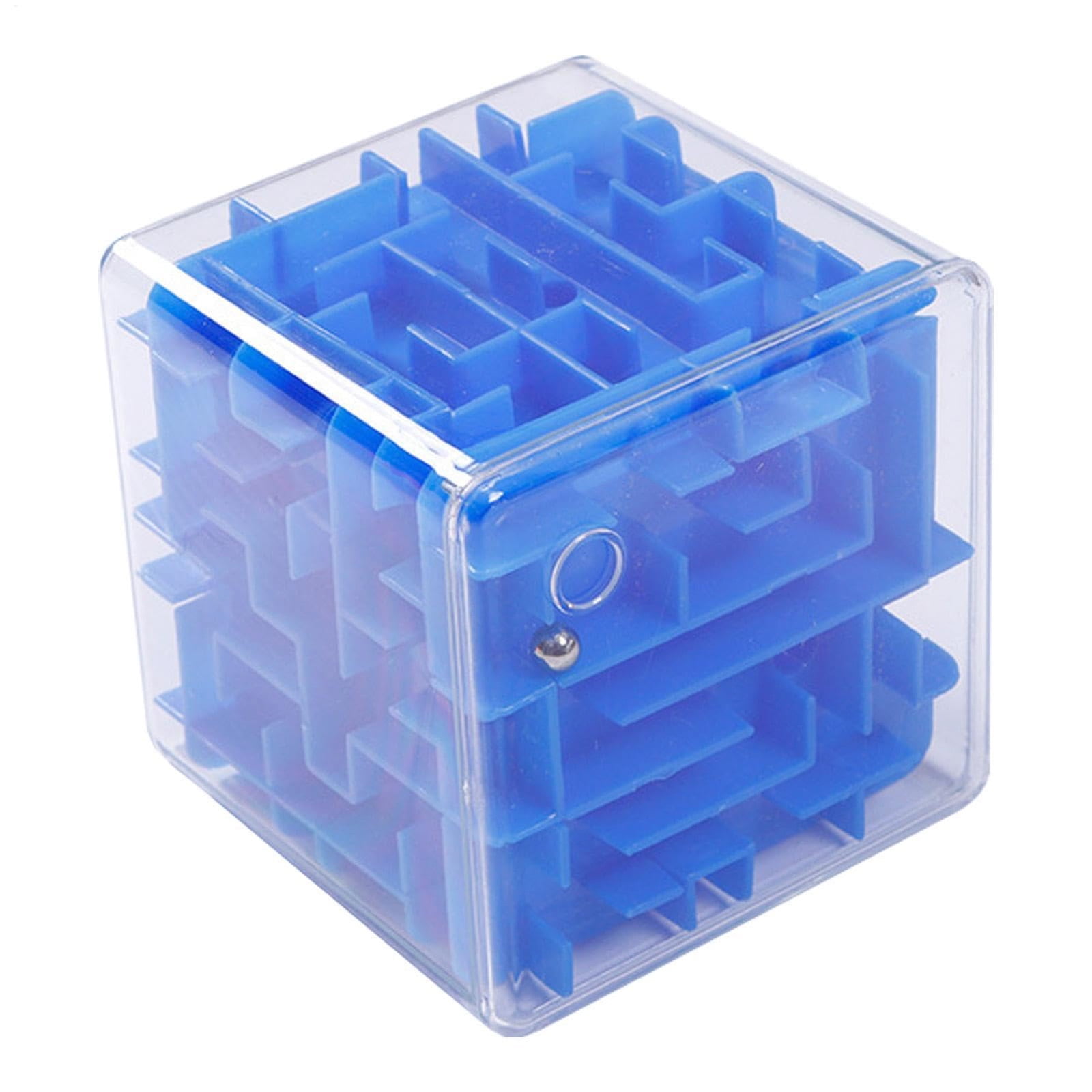 3D Maze Cube - Educational and Fun Puzzle for Children (Blue) - Walmart.com