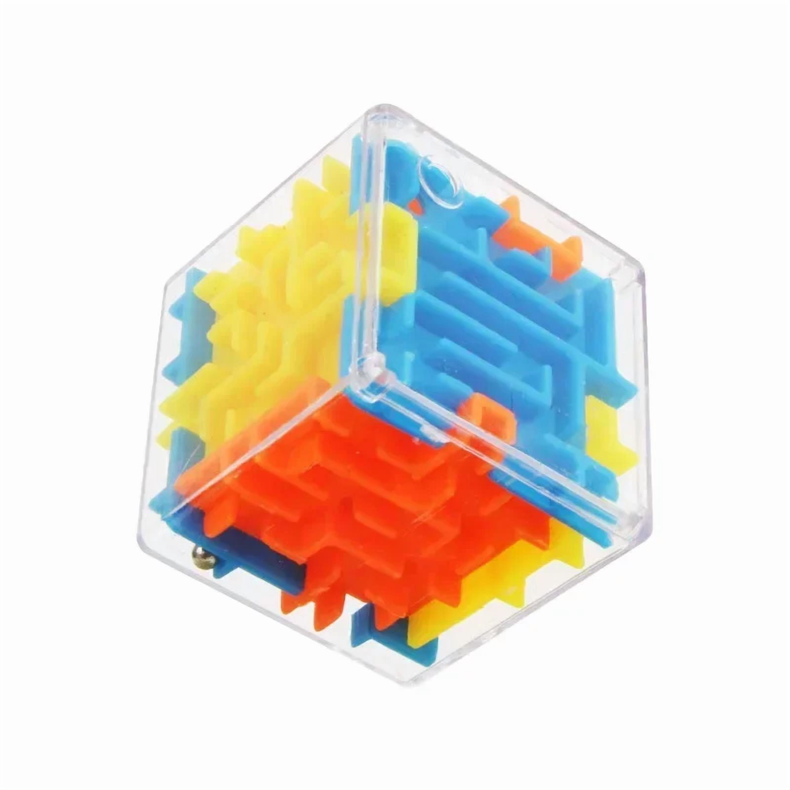 3D Maze Magic Cube Six-sided Transparent Puzzle Speed Cube Rolling Ball ...