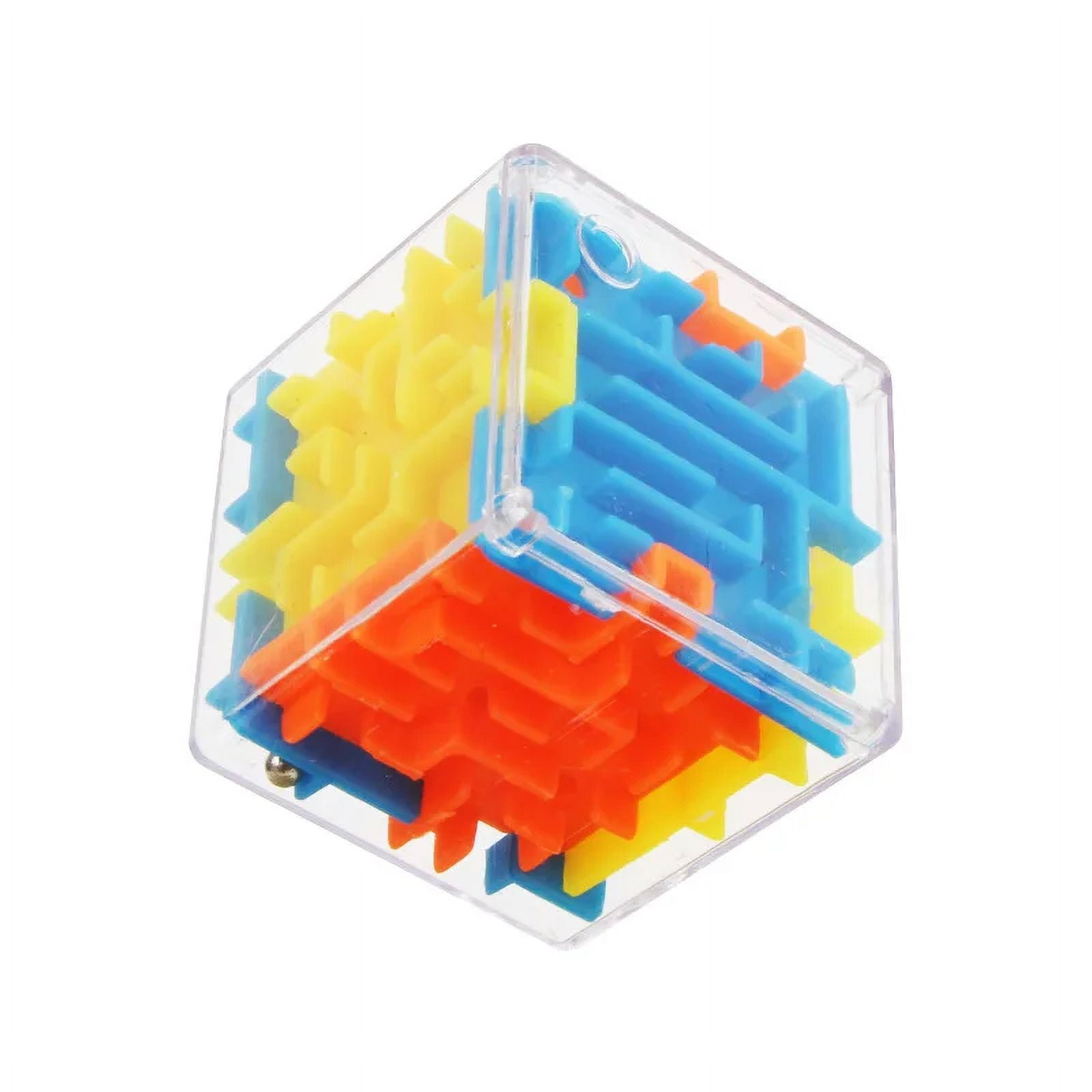 3D Maze Magic Cube Six-sided Transparent Puzzle Speed Cube Rolling Ball ...