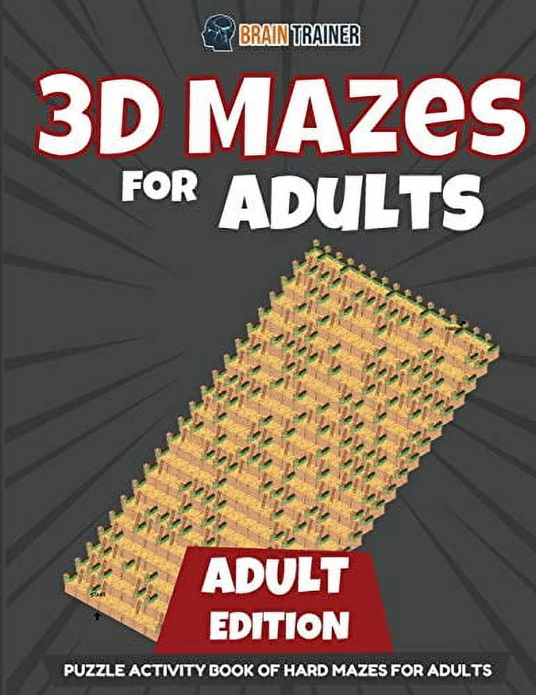 Pre-Owned 3D Mazes for Kids 15 Year Old Edition - Fun Activity Book of Mazes for Girls and Boys ...