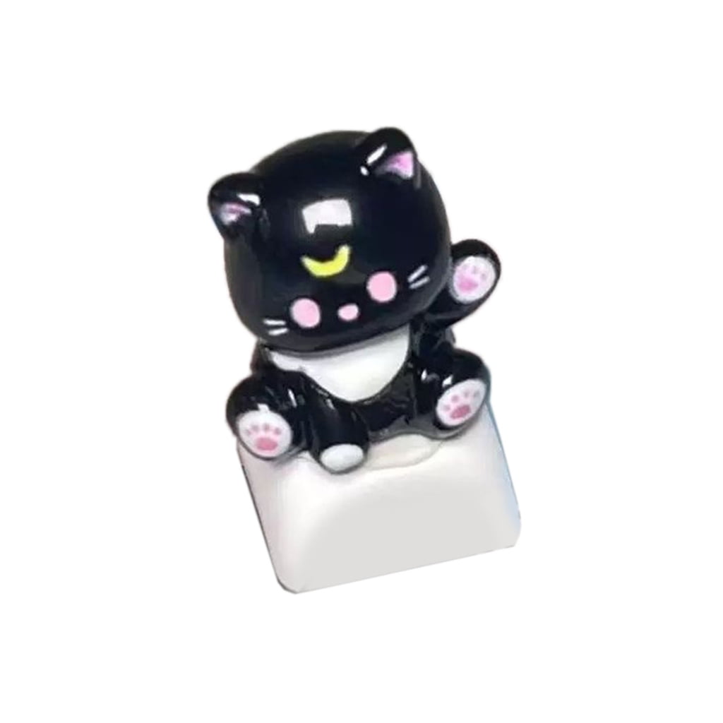 3D Mechanical Keyboards Creative Cartoon Cats Head Gamer Keyboards ...