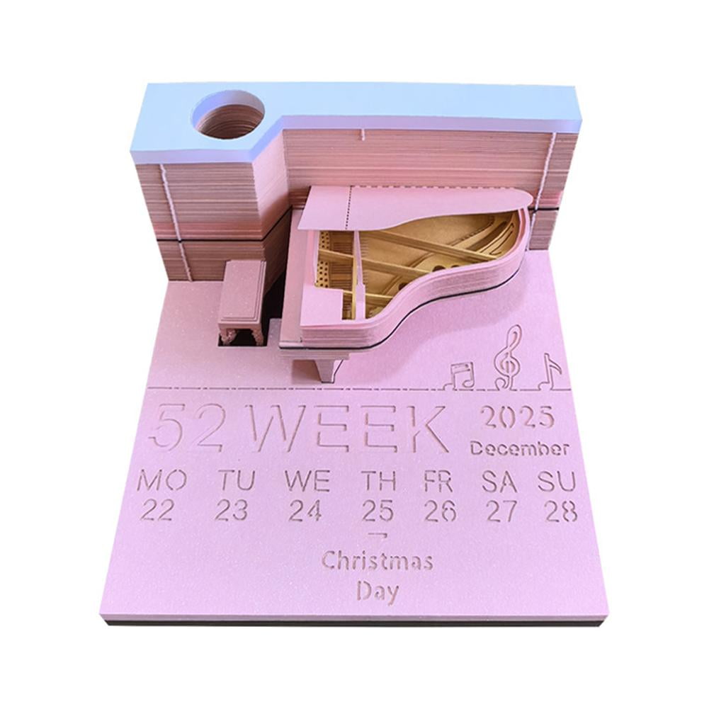 3D Memo Note Piano, 3D Paper Craft Piano Model, Time Piece Calendar ...