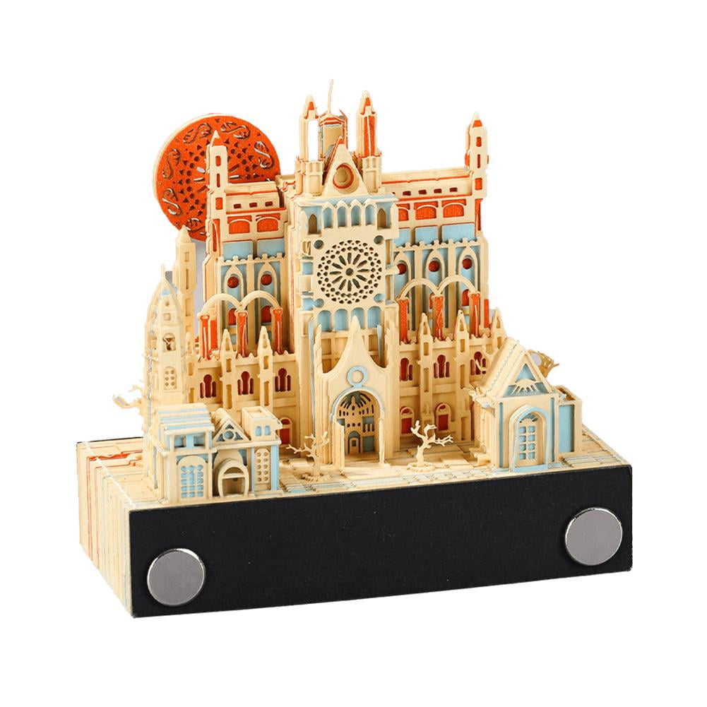 3D Memo Pad Art Sticky Notes, Notepad 3D Paper Card Craft Character ...