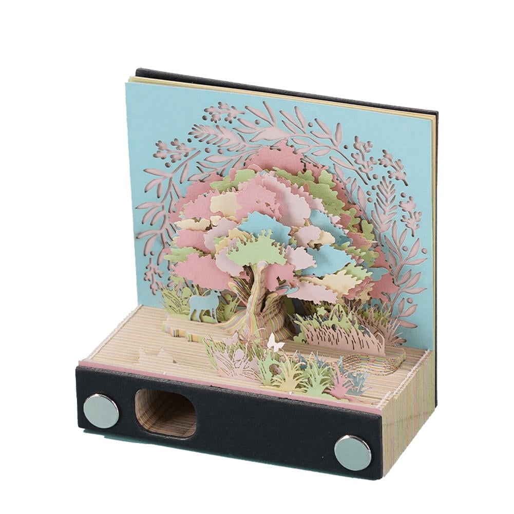 3D Memo Pad Art Sticky Notes, Notepad 3D Paper Card Craft Character ...