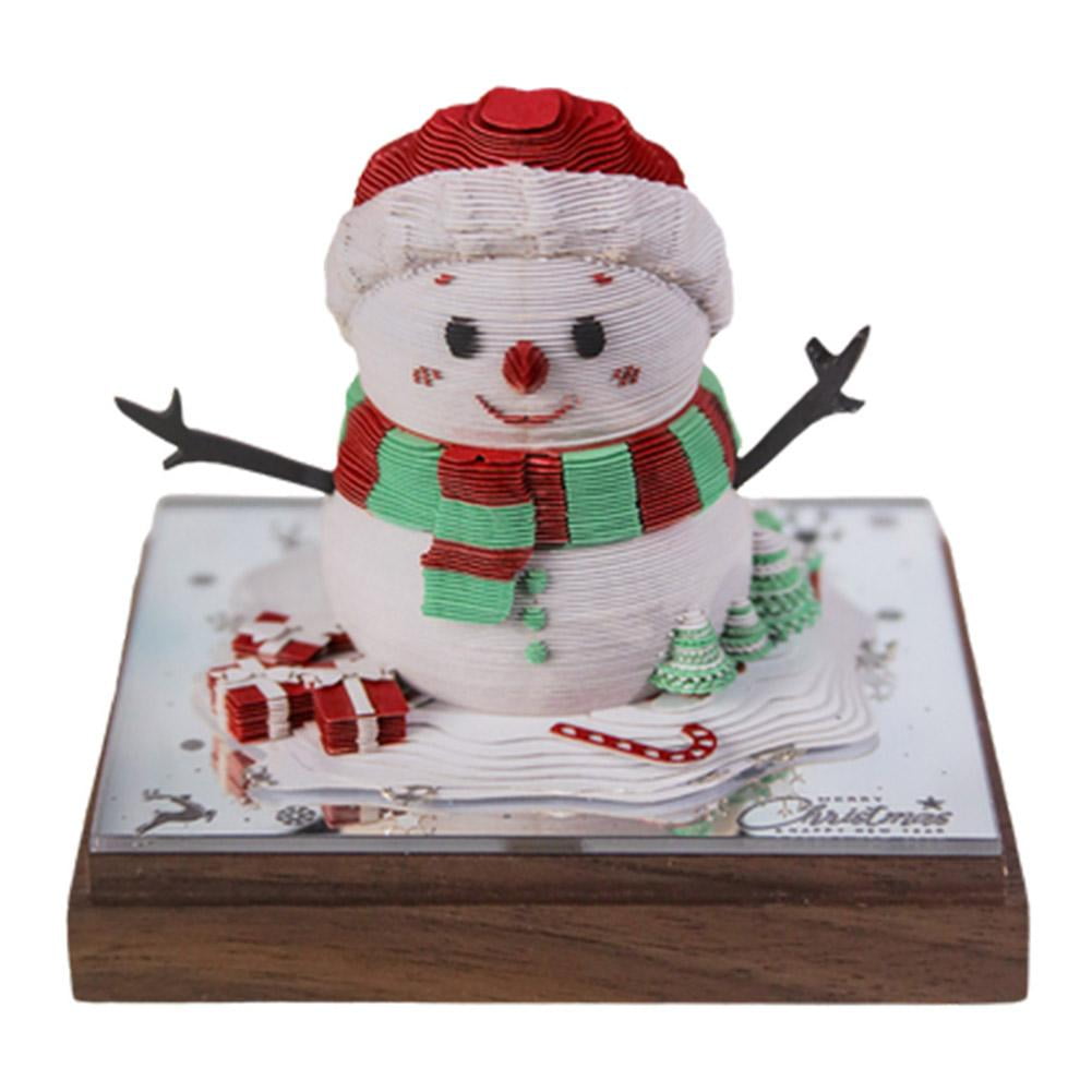 3D Memo Pad Christmas House with LED Light Notepad NonSticky Note Paper ...