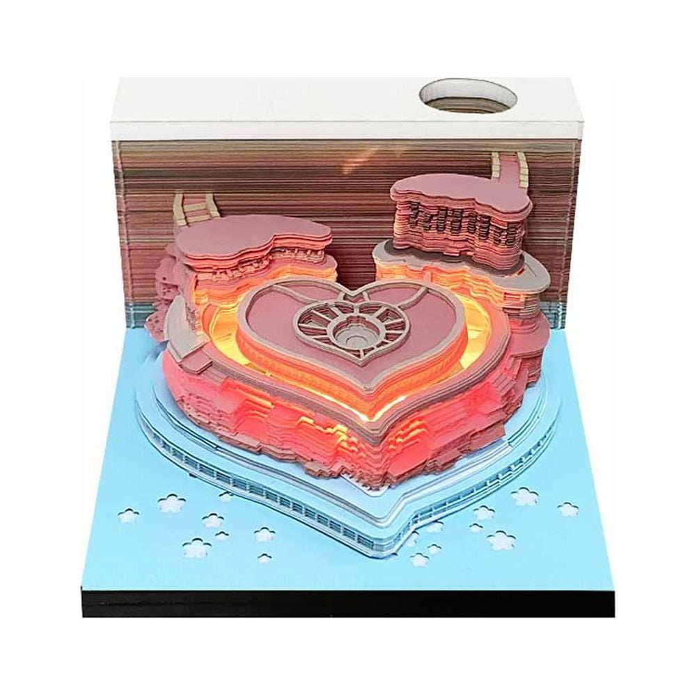 3D Memo Pad Paper Carving Art 3D Sticky Notes Convenience Post . Notes ...