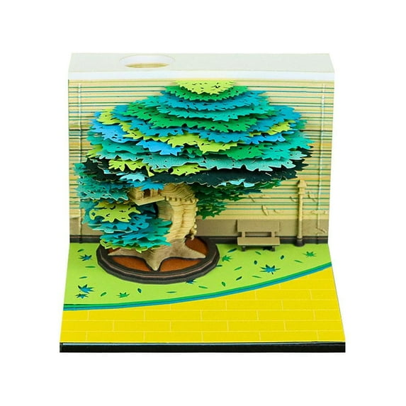 3D Memo Pads Calendar 2026, Fantasy Tree 3D DIY Art Memo Pad with ...