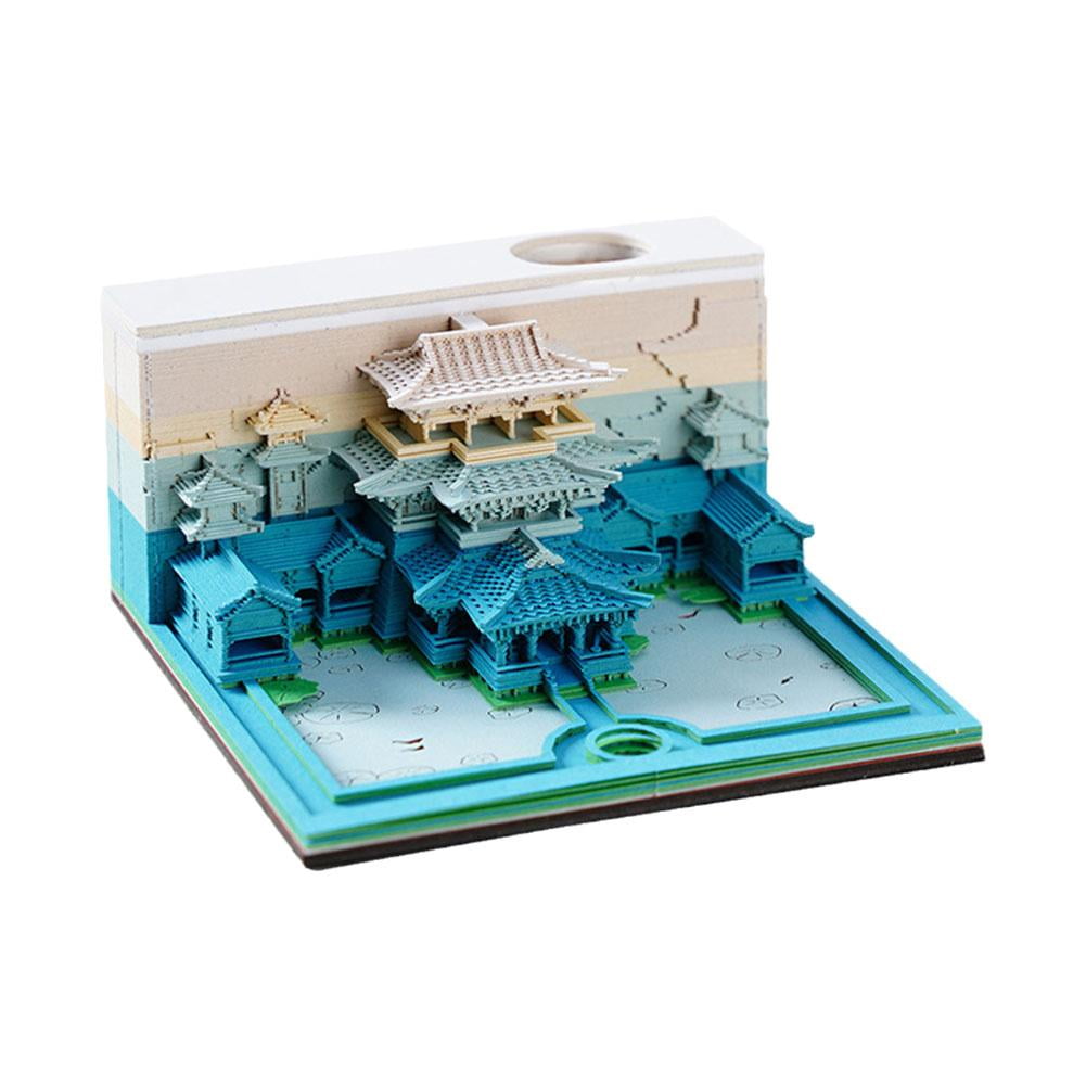 3D Memo Pads Paper Carving Art 3D Sticky Note Convenience Post Calendar ...