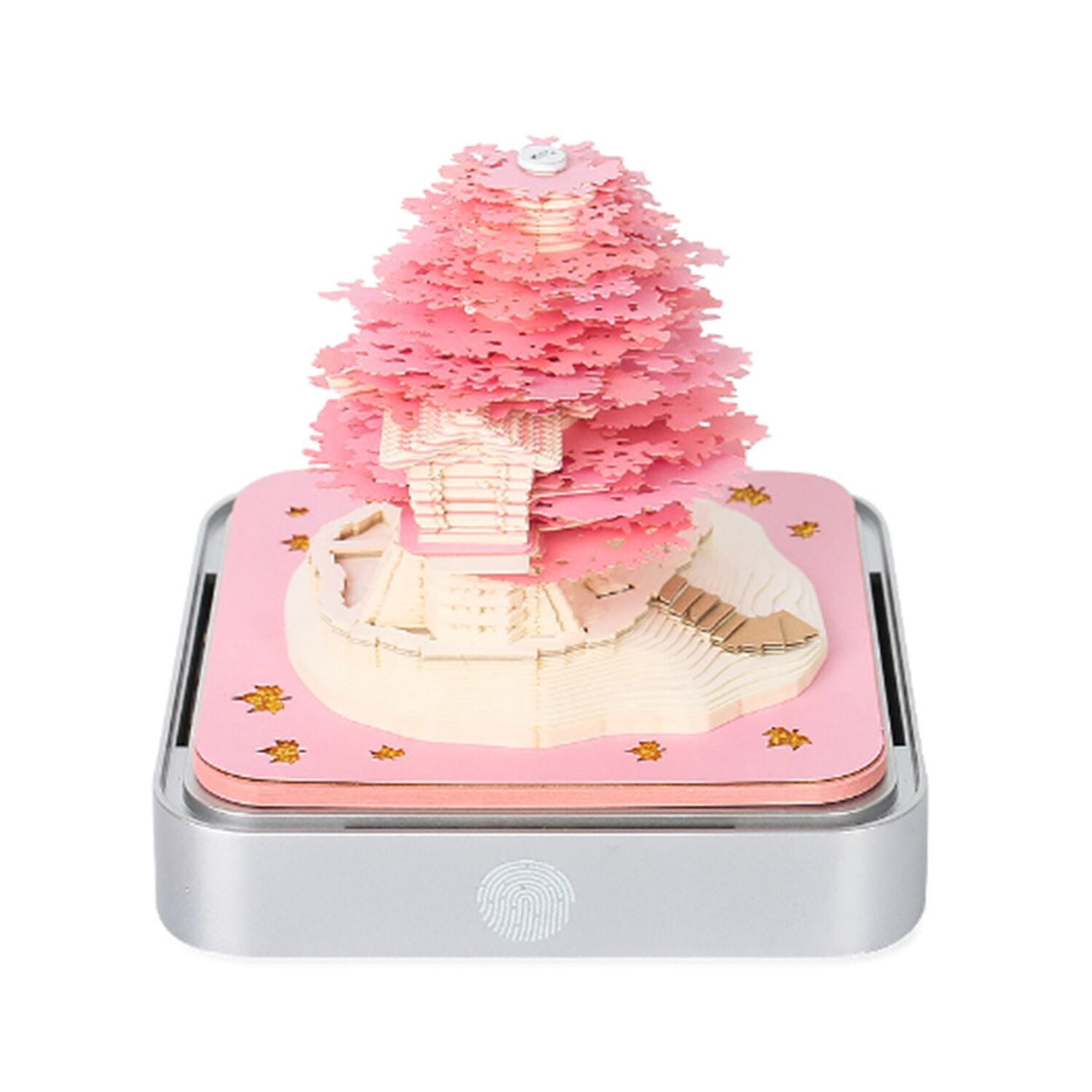 3D Desk Calendar, 2024 Light Memo Pad Desk Calendar, Cherry Blossom ...