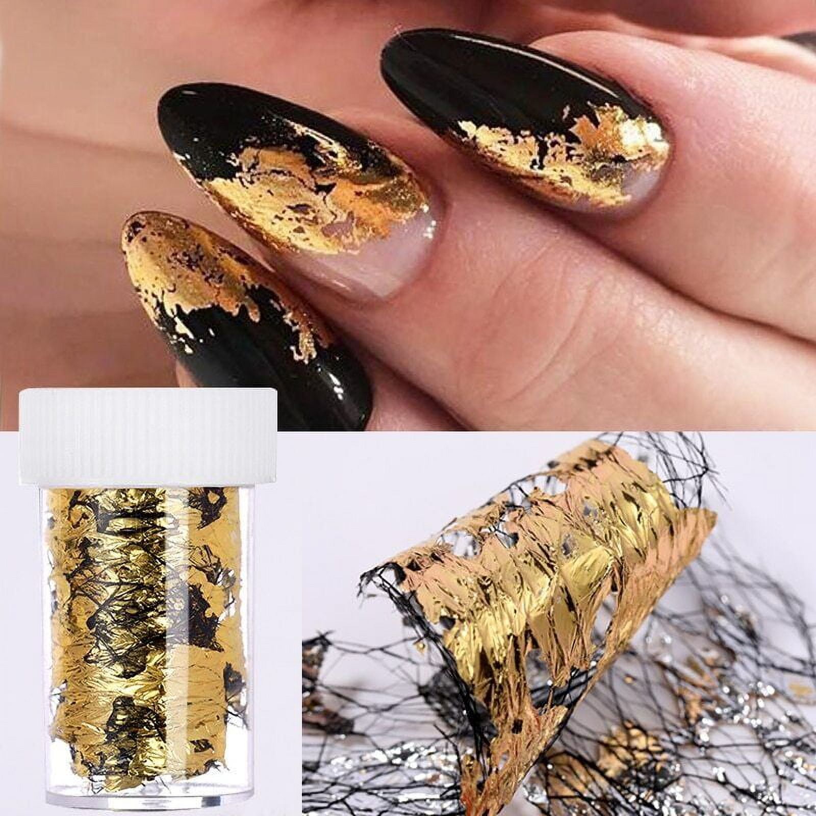 3D Mesh Nail Net Line Tape Metallic Nail Foil Sticker Nail Polish ...