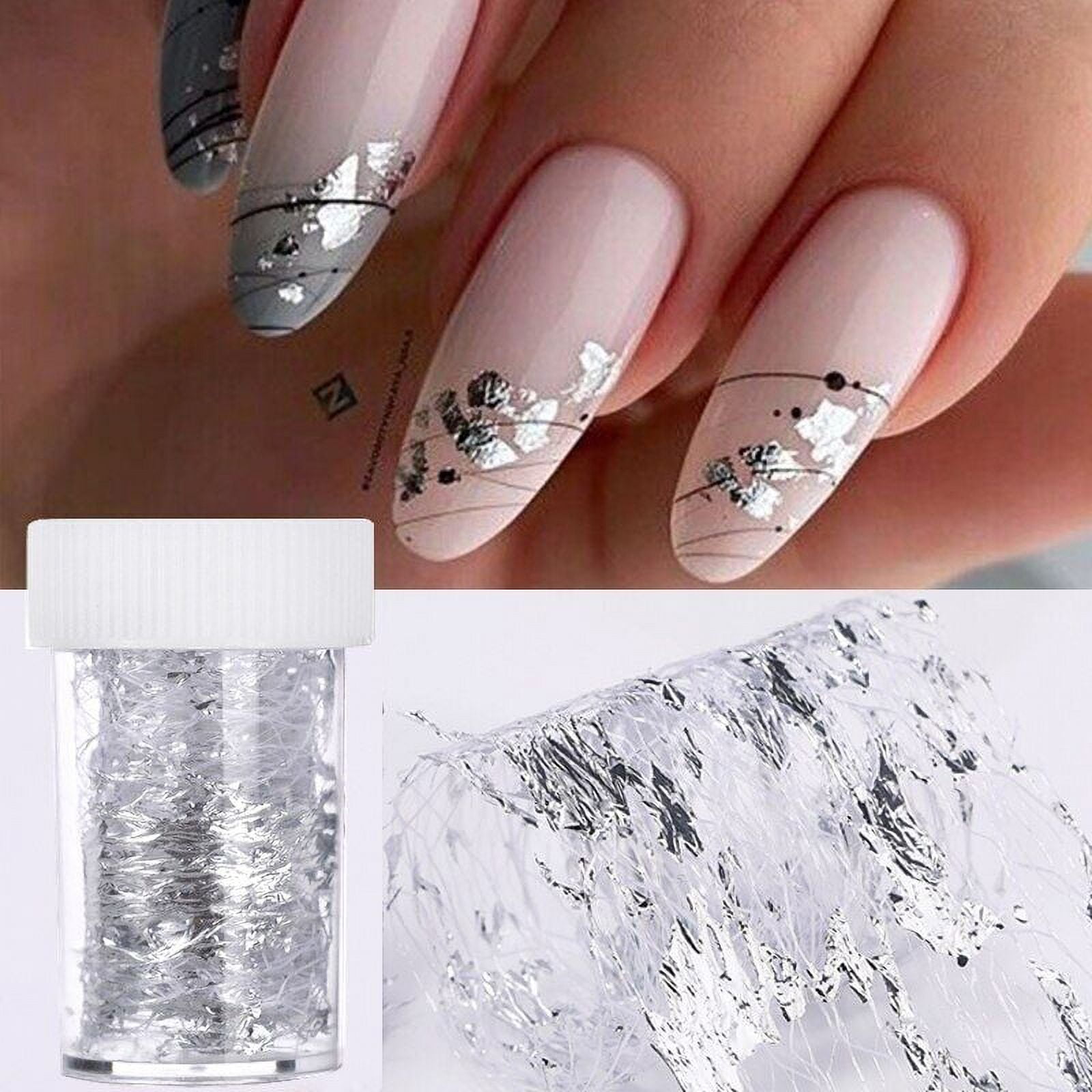 3D Mesh Nail Net Line Tape Metallic Nail Foil Sticker Nail Polish ...