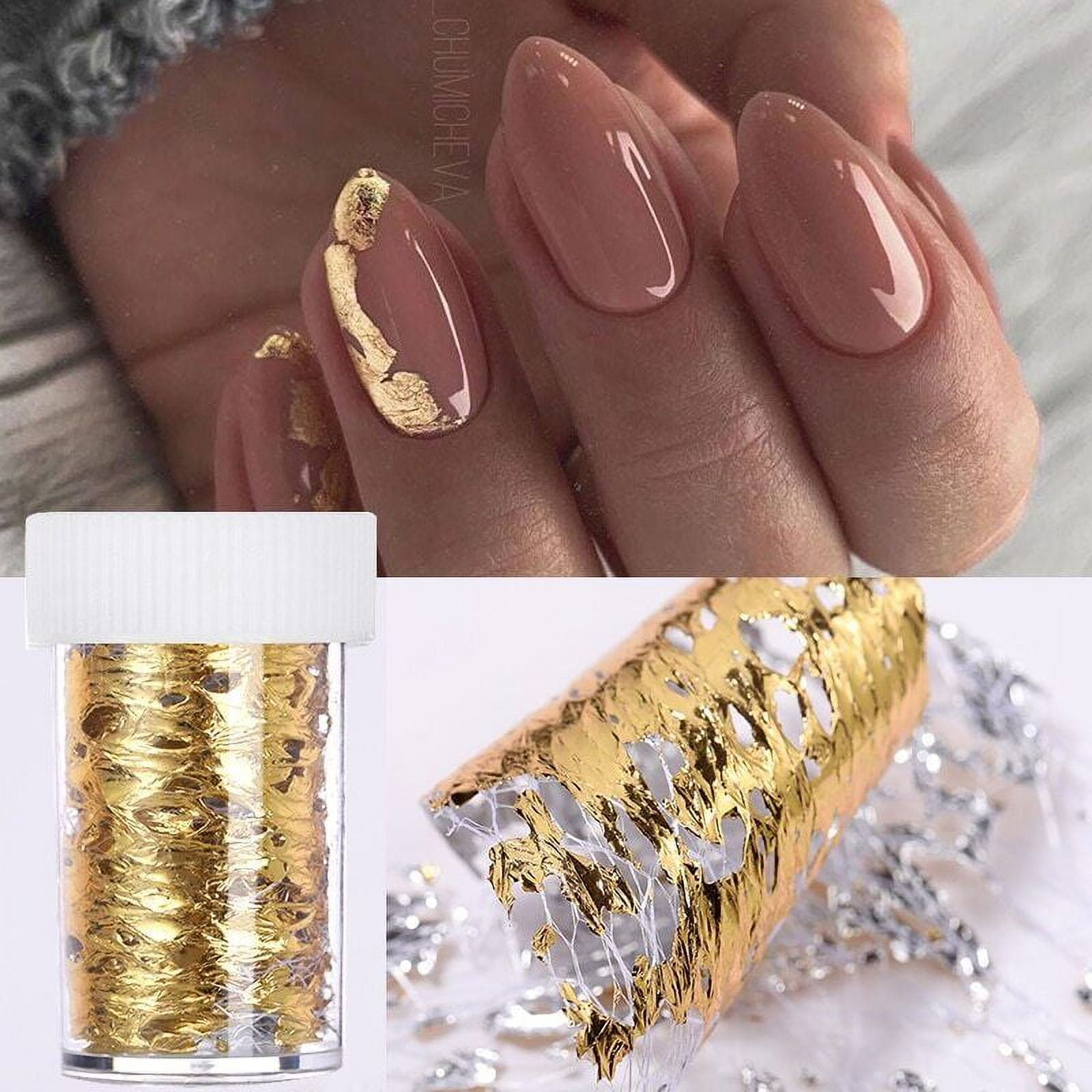 3D Mesh Nail Net Line Tape Metallic Nail Foil Sticker Nail Polish ...