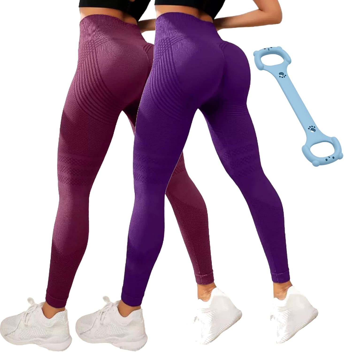 3D Metabolic Booster Leggings, Women's High Compression Butt Lifting ...