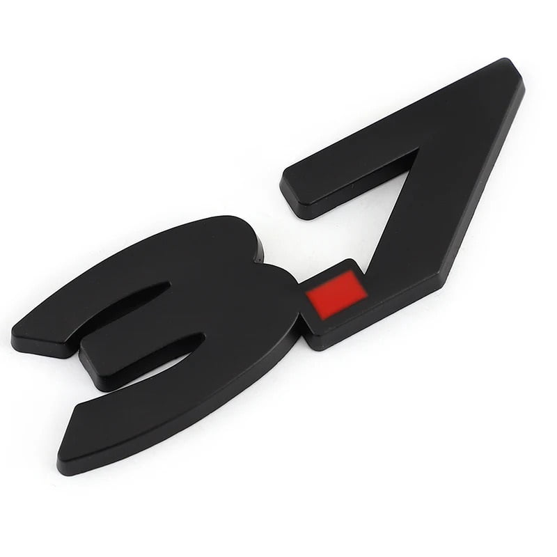 3D Metal 3.7 Logo Car Sticker Badge Auto Emblem Decals for 3.7 fit for ...