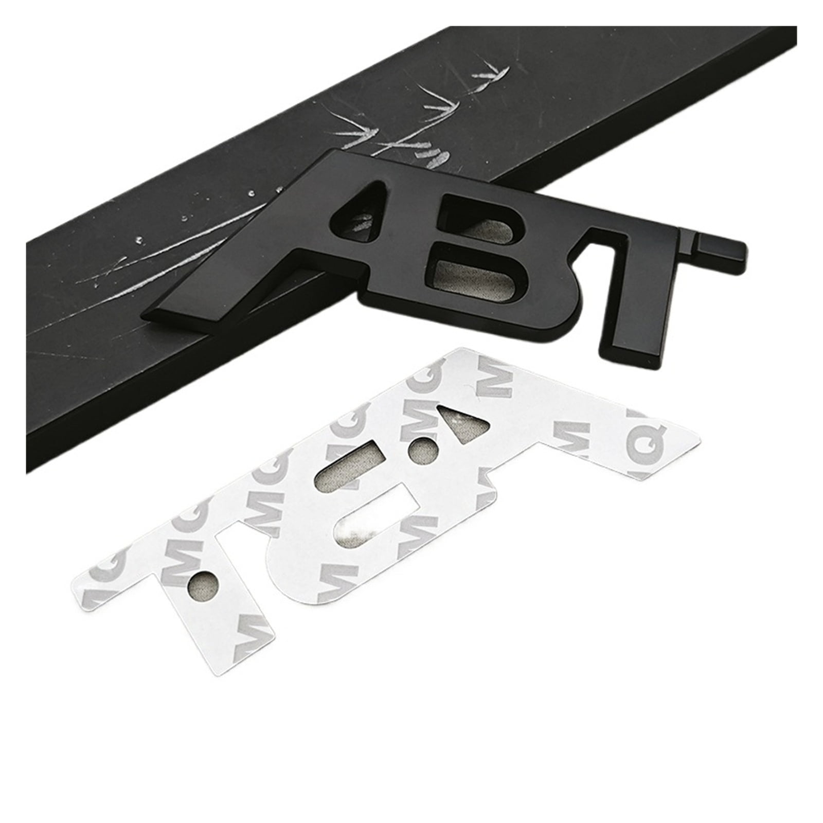 3D Metal ABT Logo Front Grill Side Badge Rear Trunk Emblem Car Sticker ...