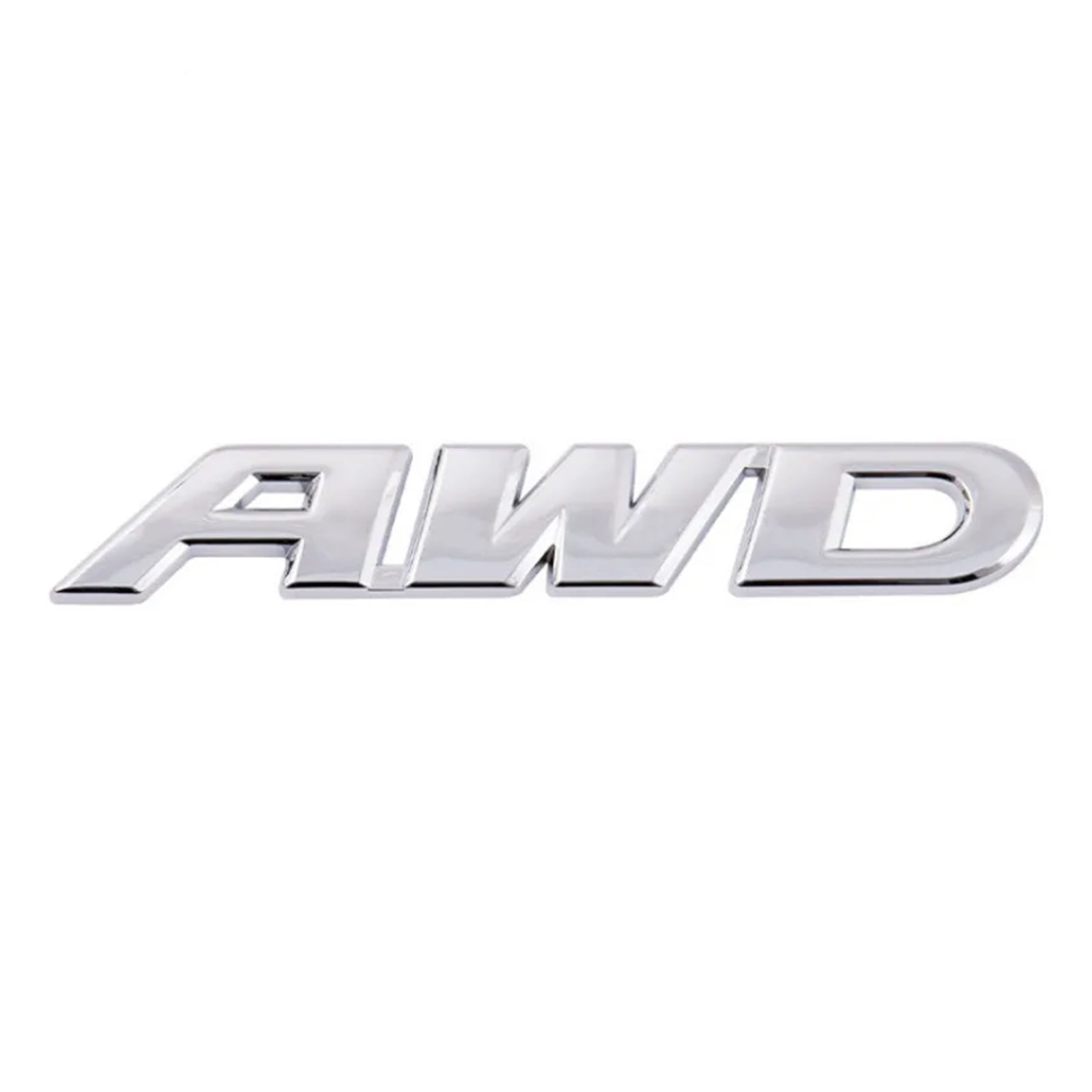 3D Metal AWD Logo Car Styling Chrome Rear Sticker Tail Emblem Badge ...