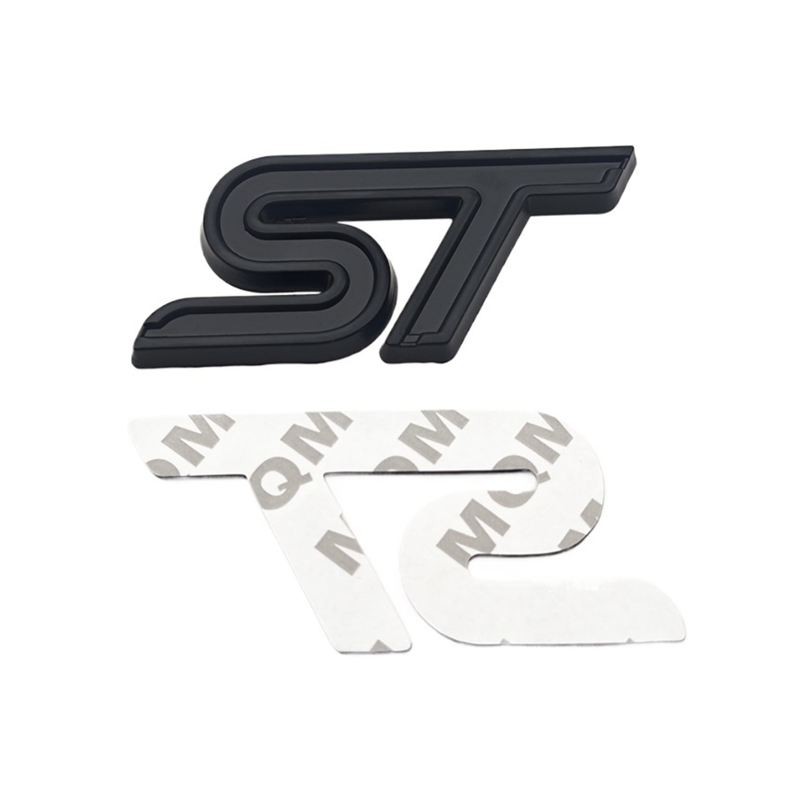 3D Metal Black Car Grill Logo ST Emblem Trunk Badge ST Line Sticker ...
