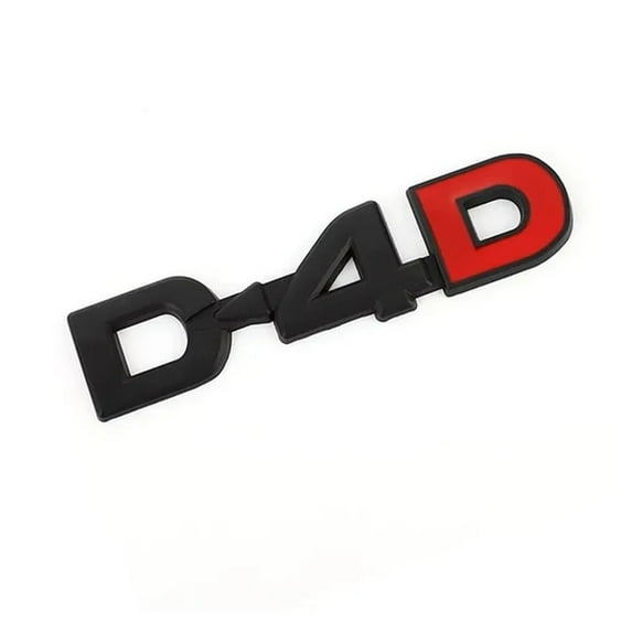 3D Metal Black Logo D4D Emblem Car Rear Trunk Sticker Badge D4D ...