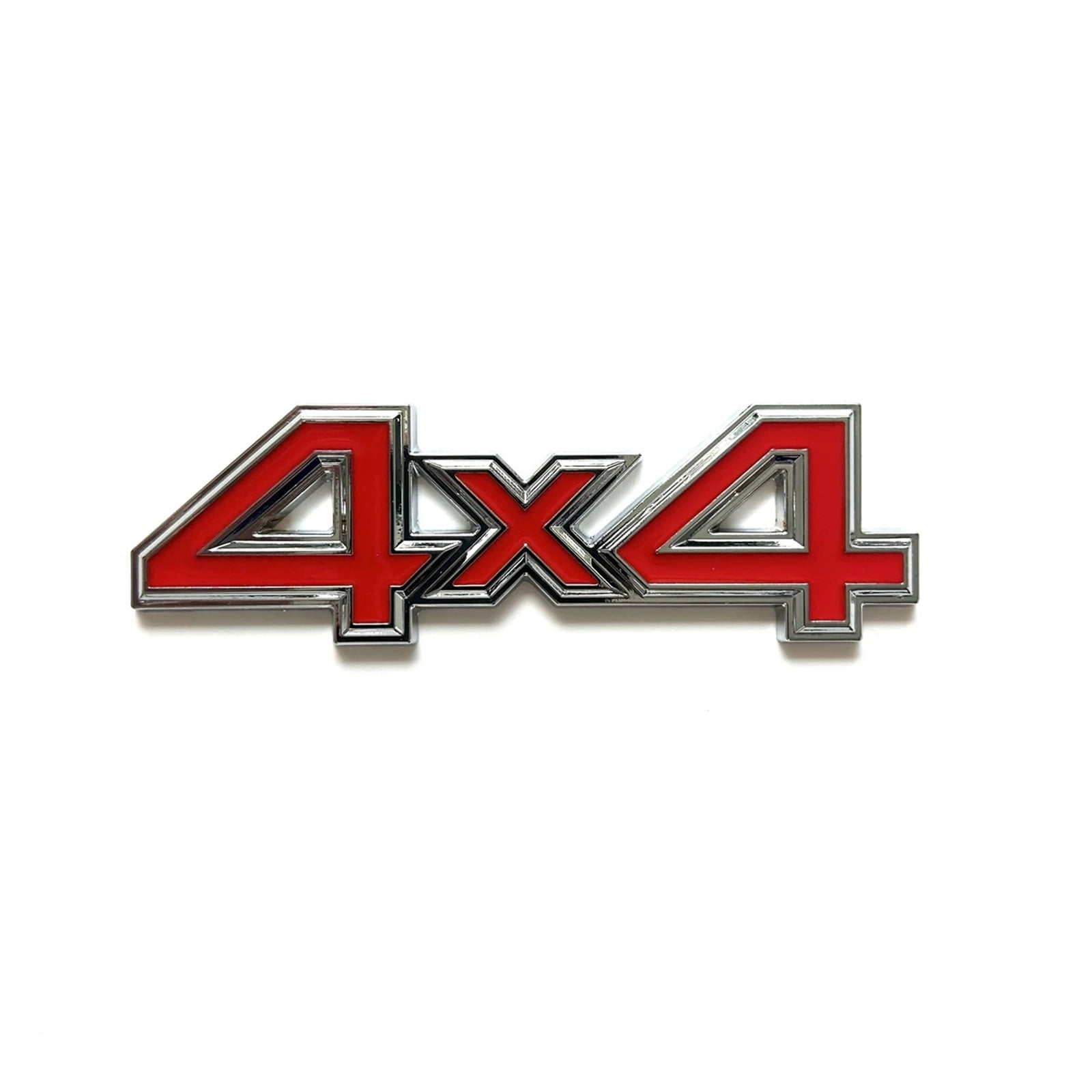 3D Metal Black Silver Red Logo 4X4 Emblem Car Badge Trunk Decal ...