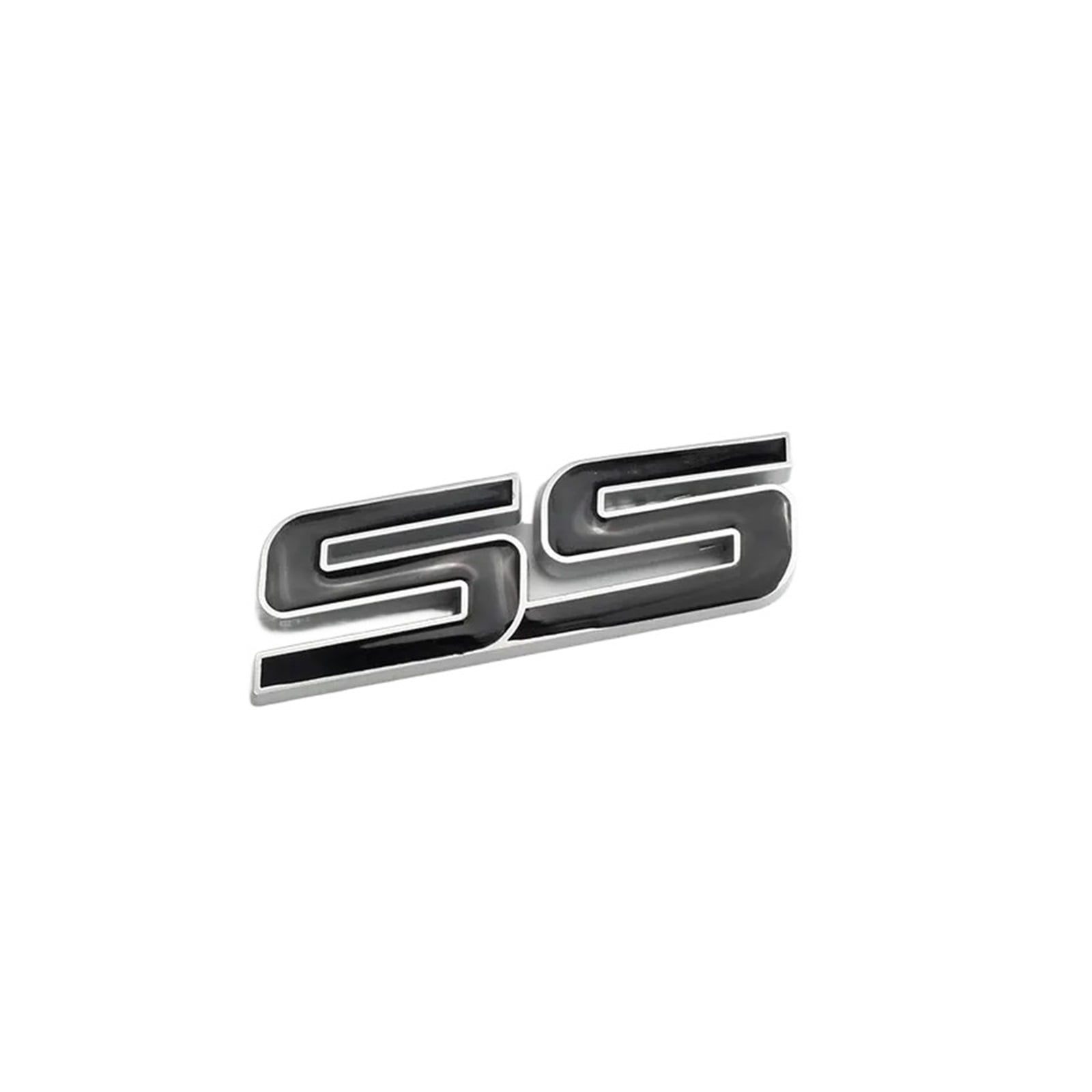 3D Metal Black White Red Logo SS Emblem Car Badge Trunk Decal Fit For ...