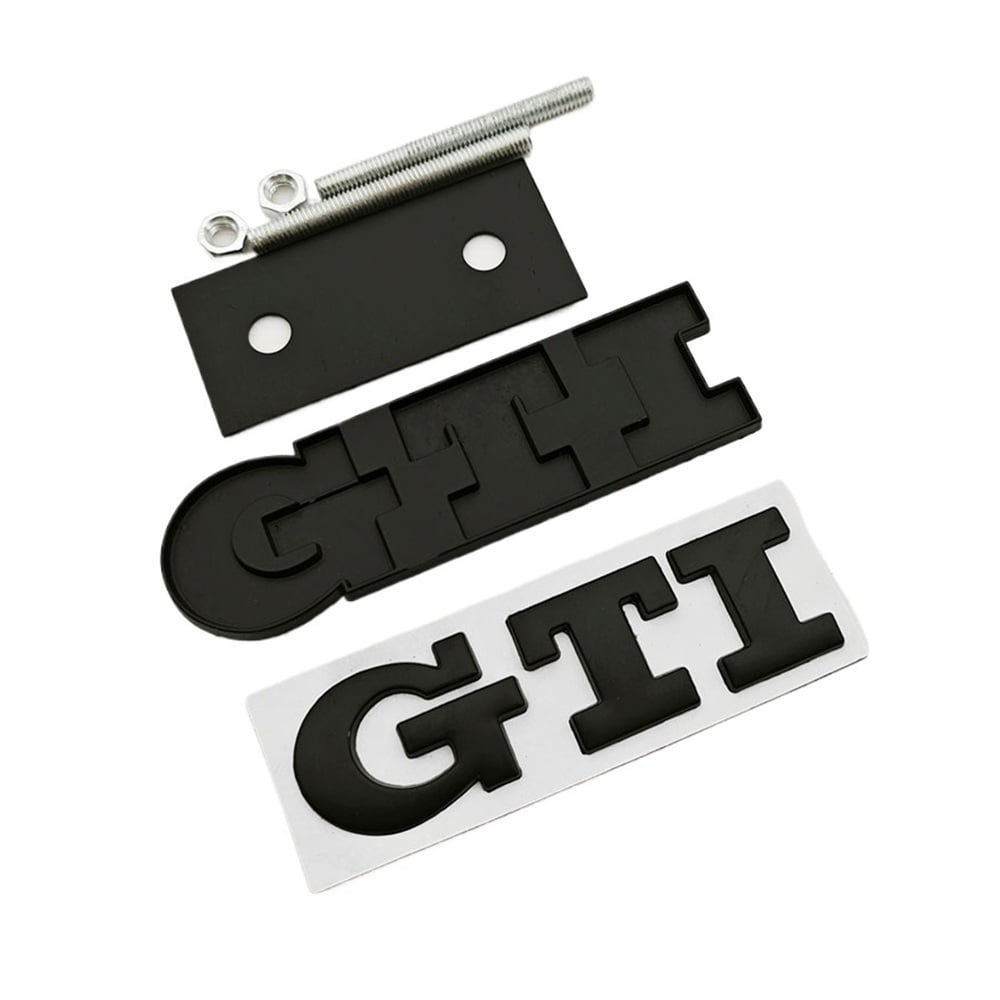 3D Metal Car Grille Logo GTI Badge Emblem For Volkswagen Polo Golf 4 5 ...